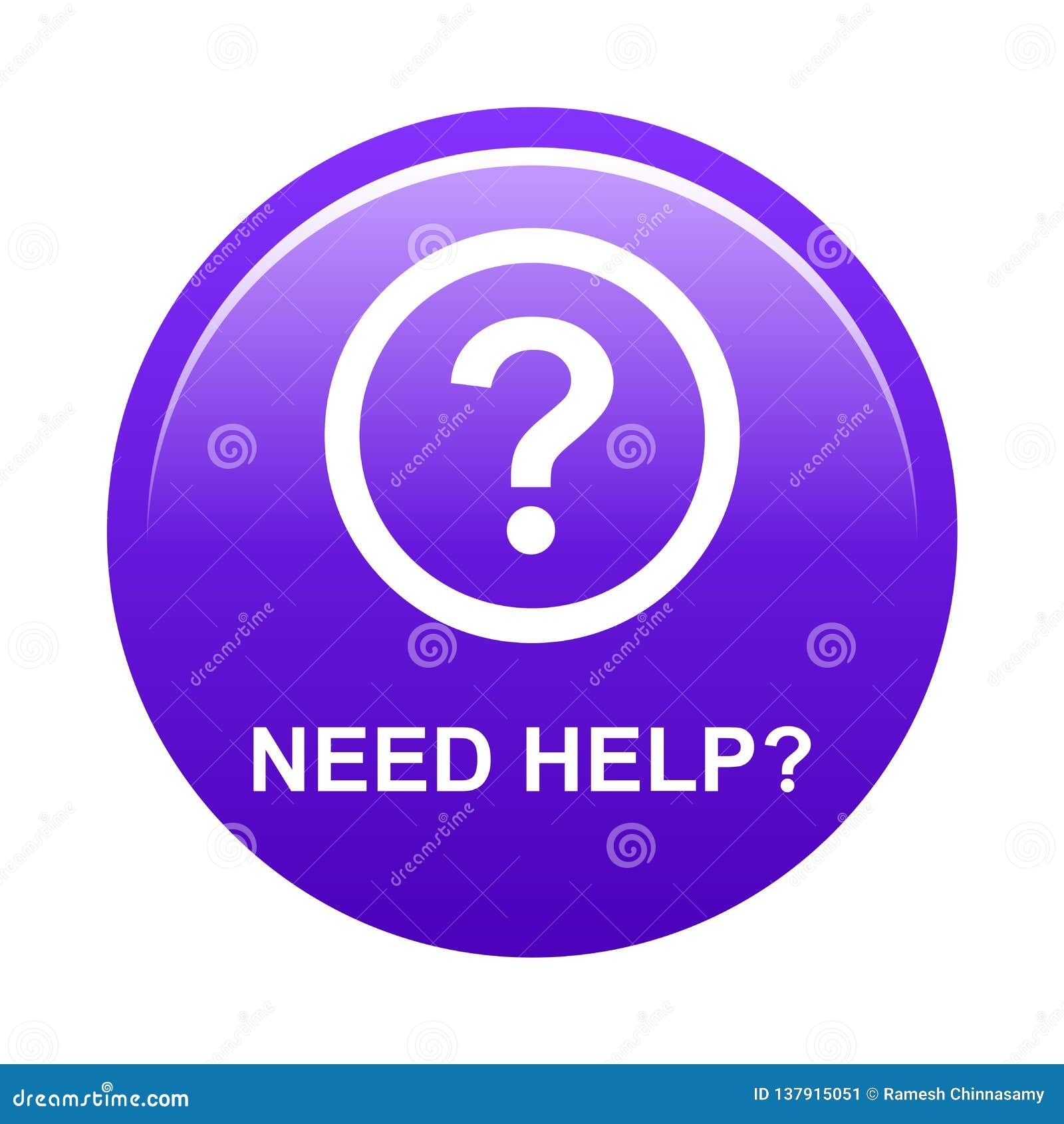Need help button stock vector. Illustration of communication - 137915051