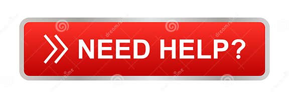 Need help button stock vector. Illustration of color - 137914437