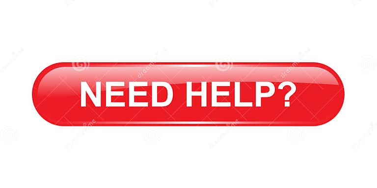 Need help button stock illustration. Illustration of colorful - 121774283
