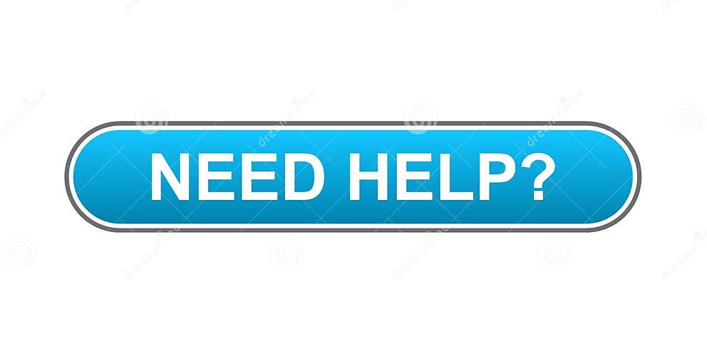Need help button stock illustration. Illustration of center - 121774362