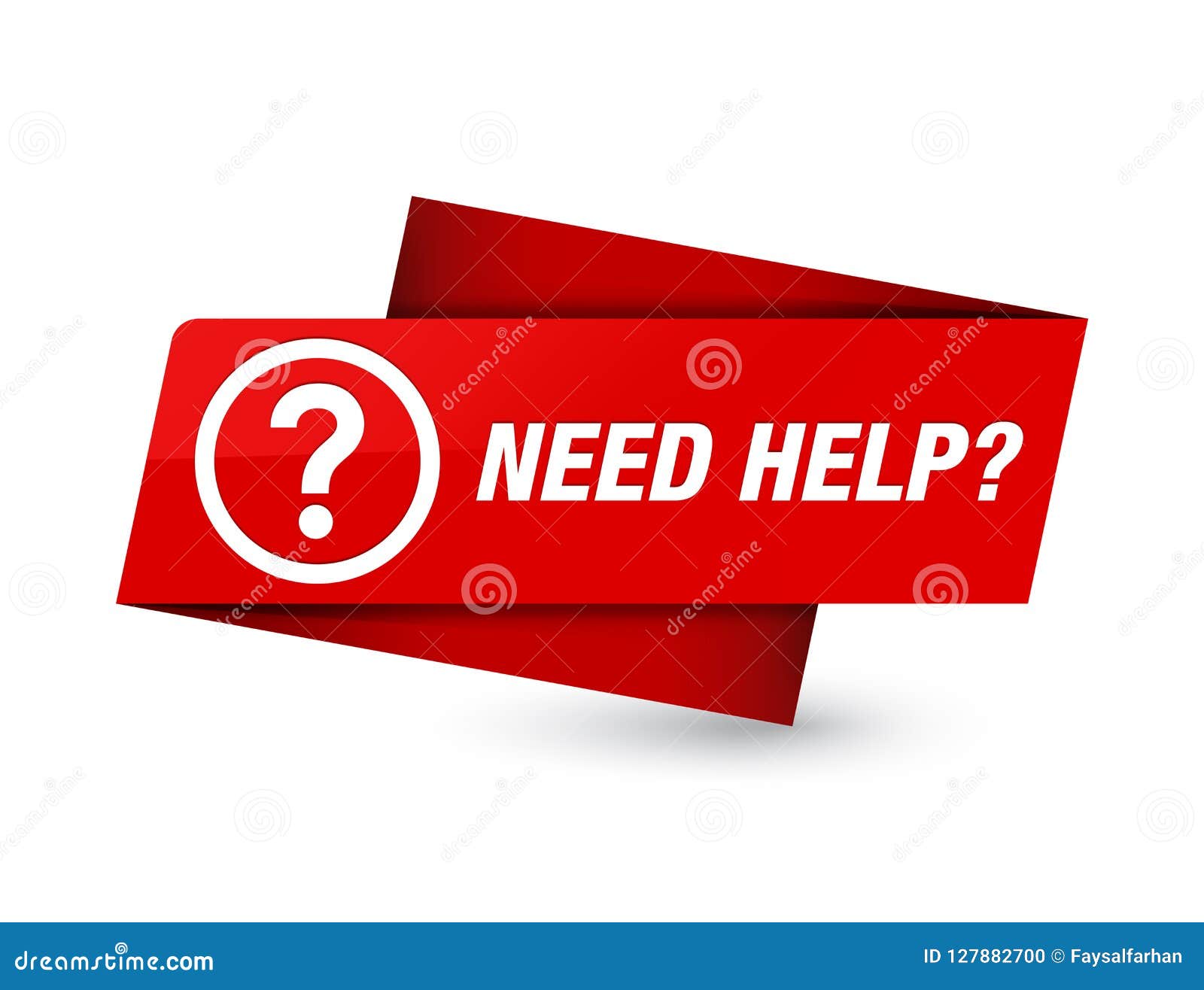Need Help (question Icon) Premium Red Tag Sign Stock Illustration ...