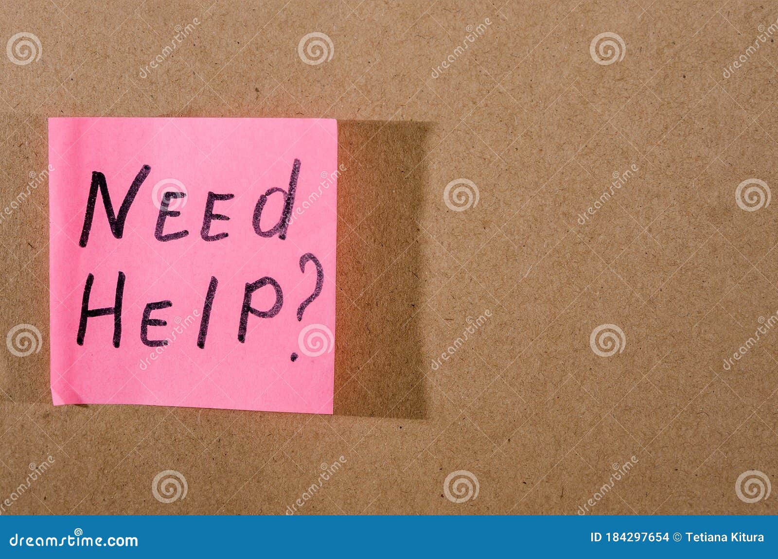 Need Help on a Sticker on a Dark Background. Copy Space. Place for Text ...