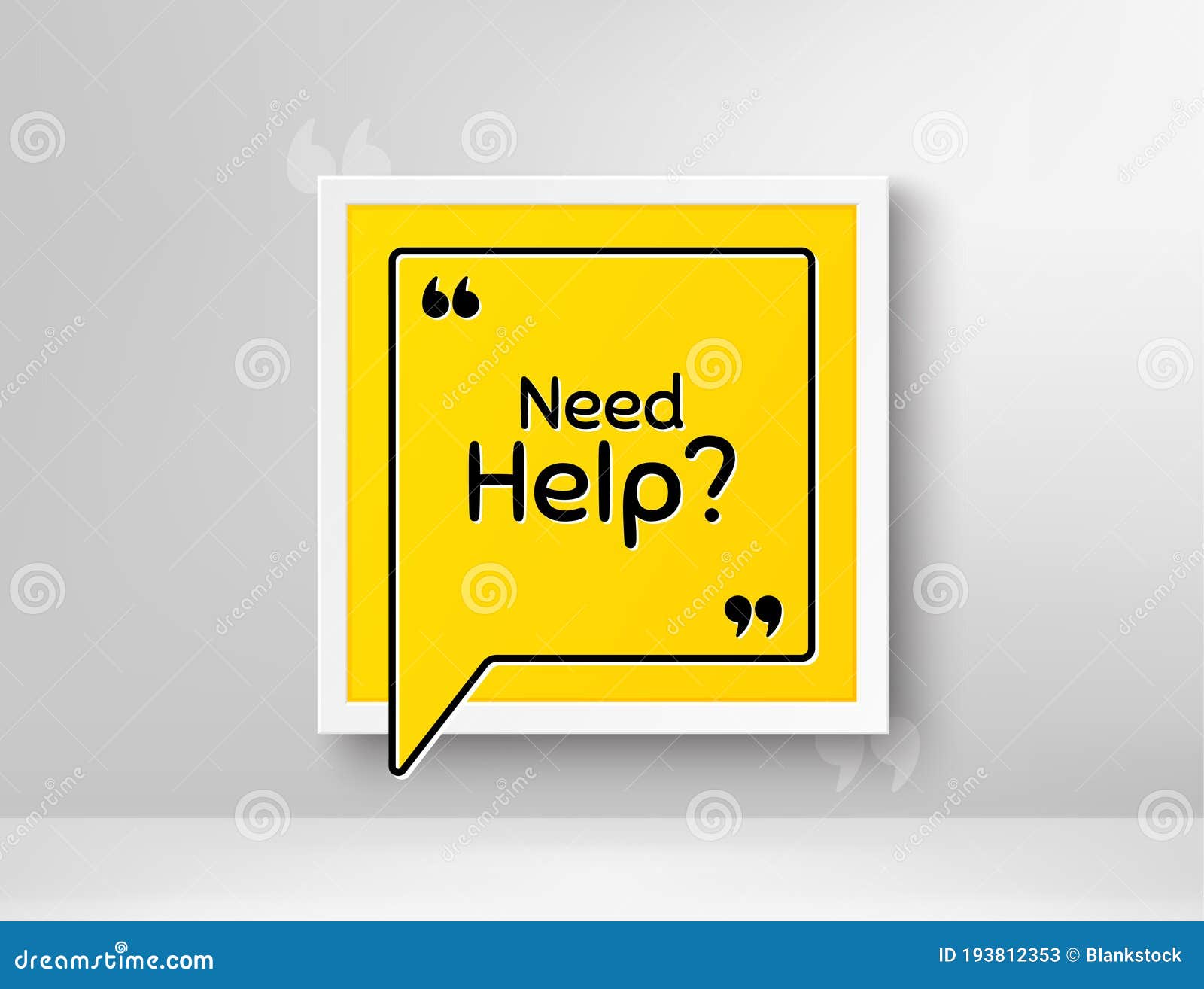 Need Help Symbol. Support Service Sign. Vector Stock Vector ...