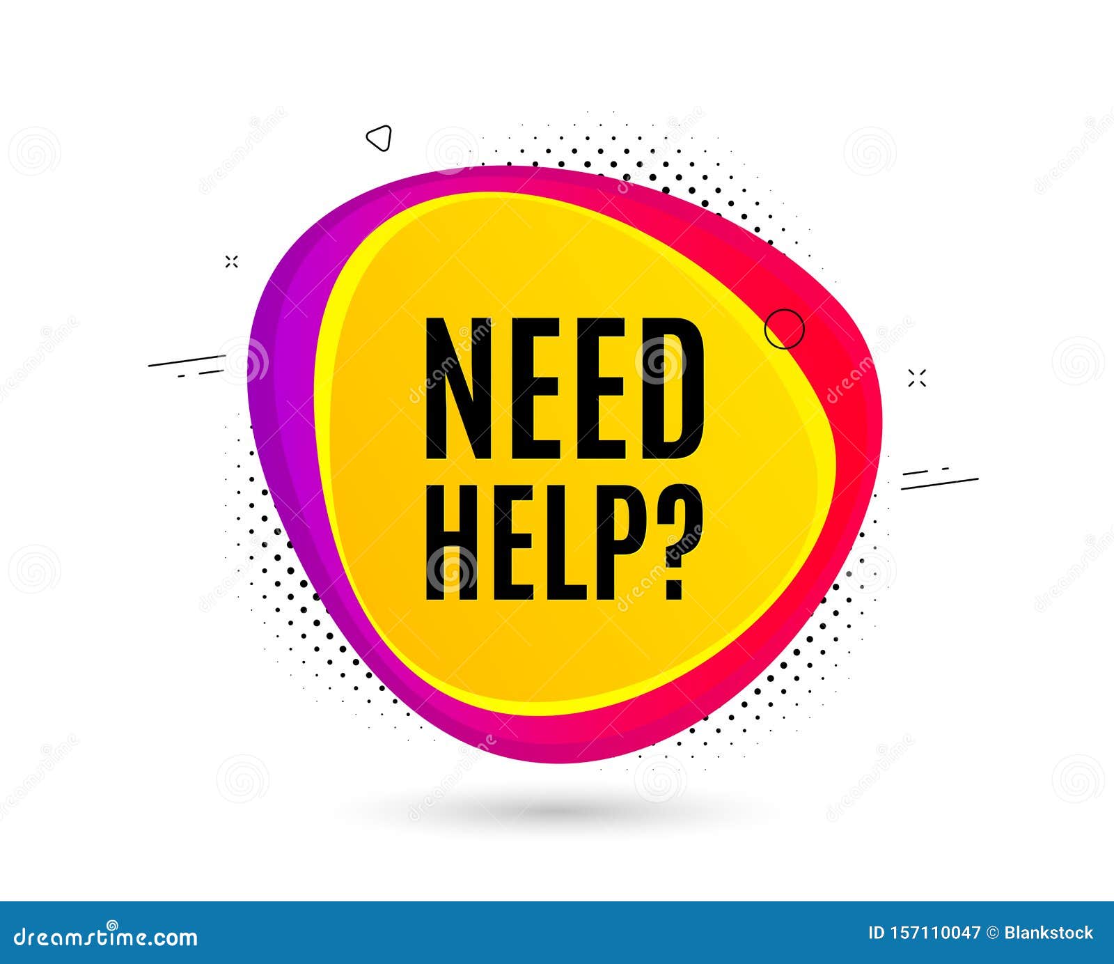 Need Help Symbol. Support Service Sign. Vector Stock Vector ...