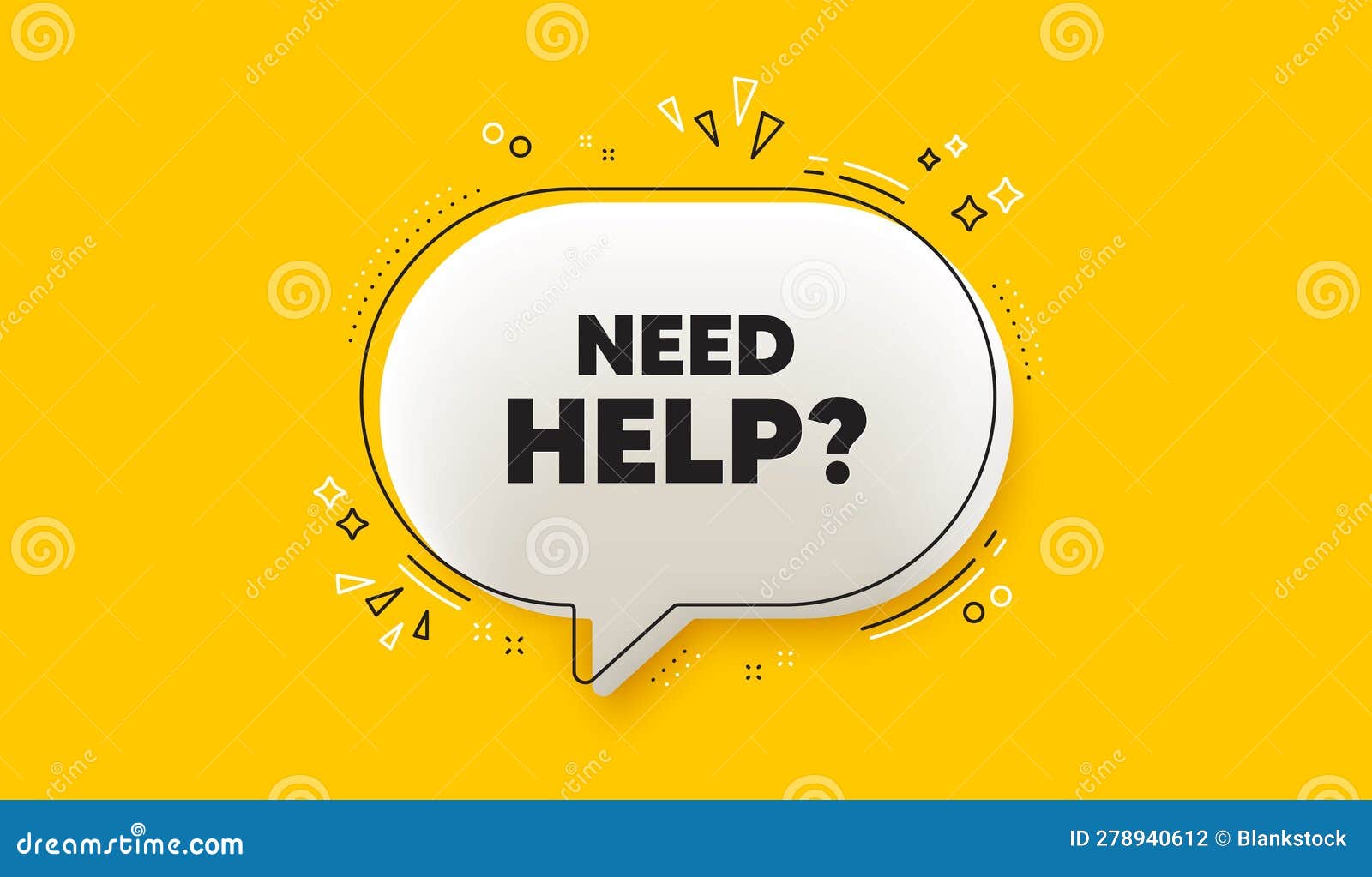 Need Help Symbol. Support Service Sign. Vector Stock Vector ...