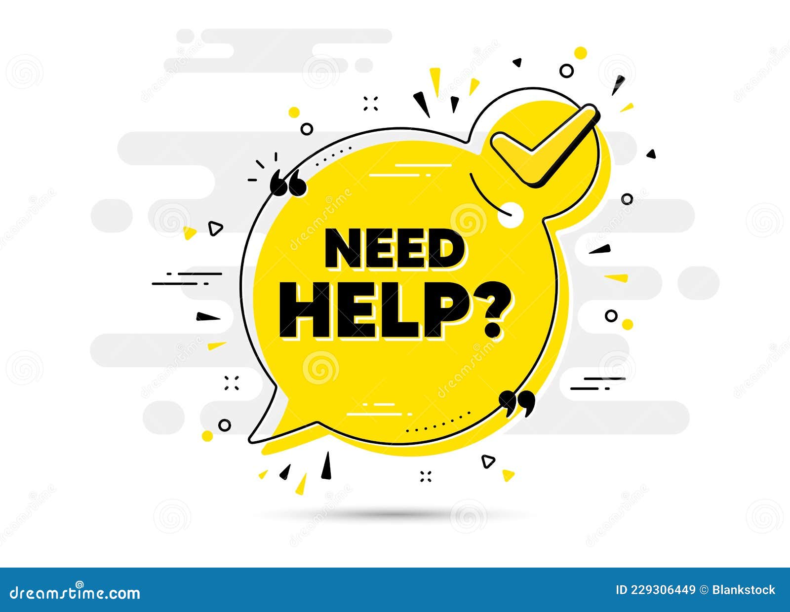 Need Help Symbol. Support Service Sign. Vector Stock Vector ...