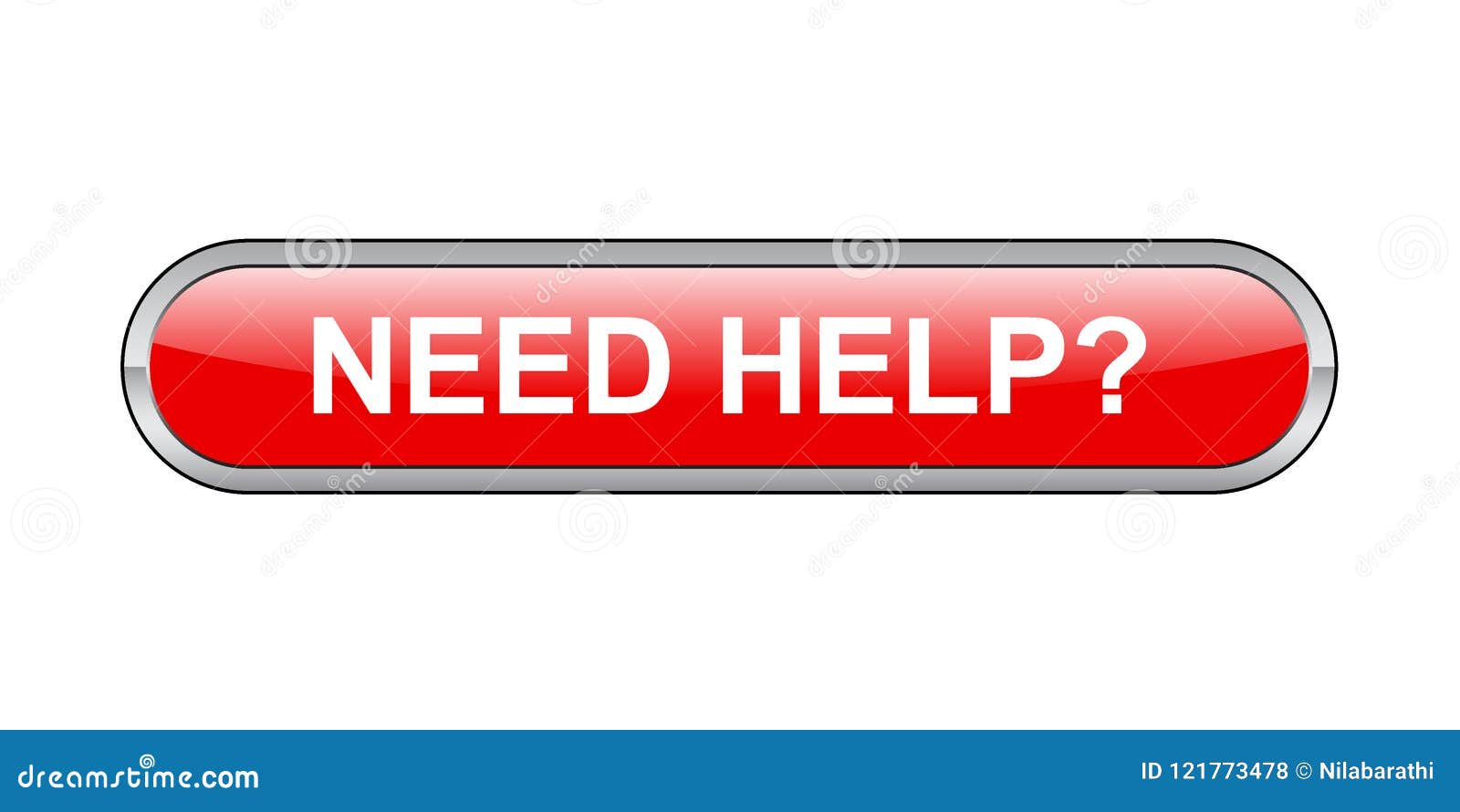 Need help button stock illustration. Illustration of advice - 121773478