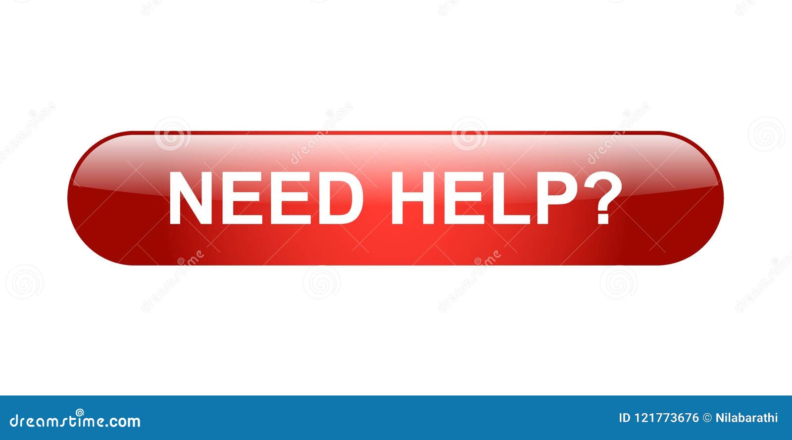 Need help button stock illustration. Illustration of center - 121773676