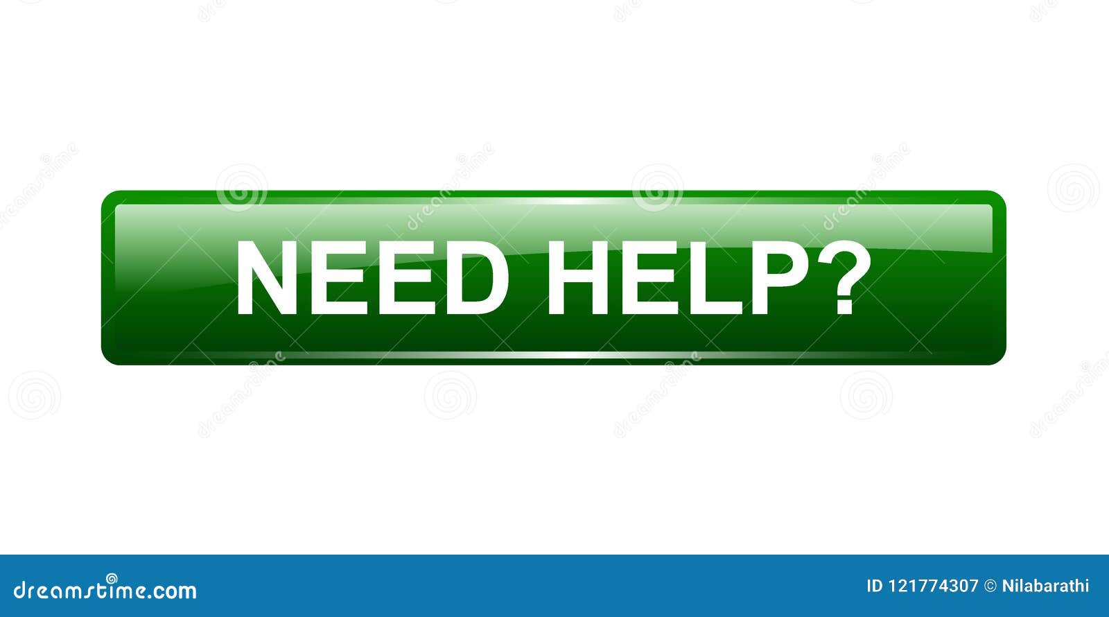 Need help button stock illustration. Illustration of assistance - 121774307
