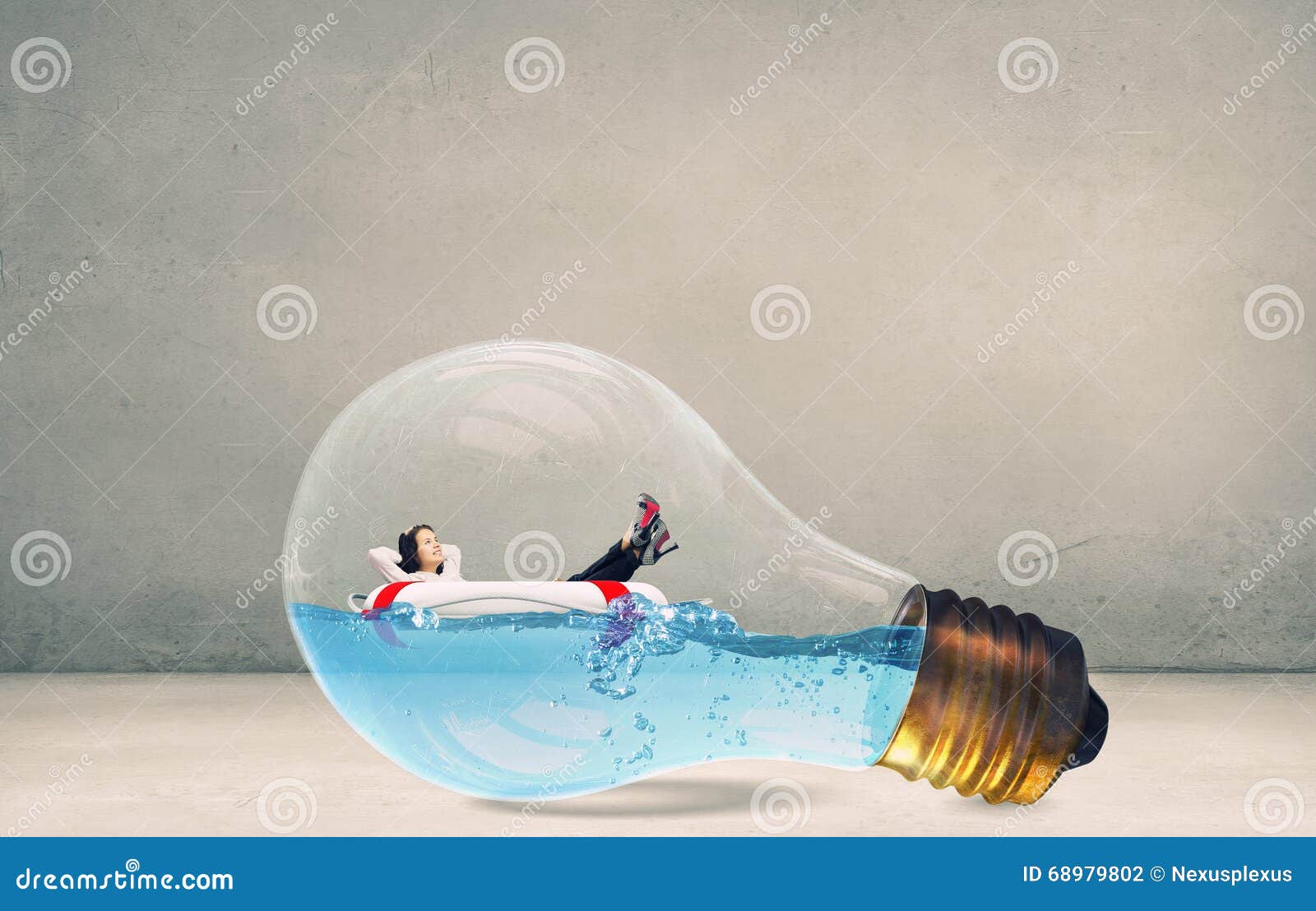 Need idea for solution stock photo. Image of female, conceptual - 68979802
