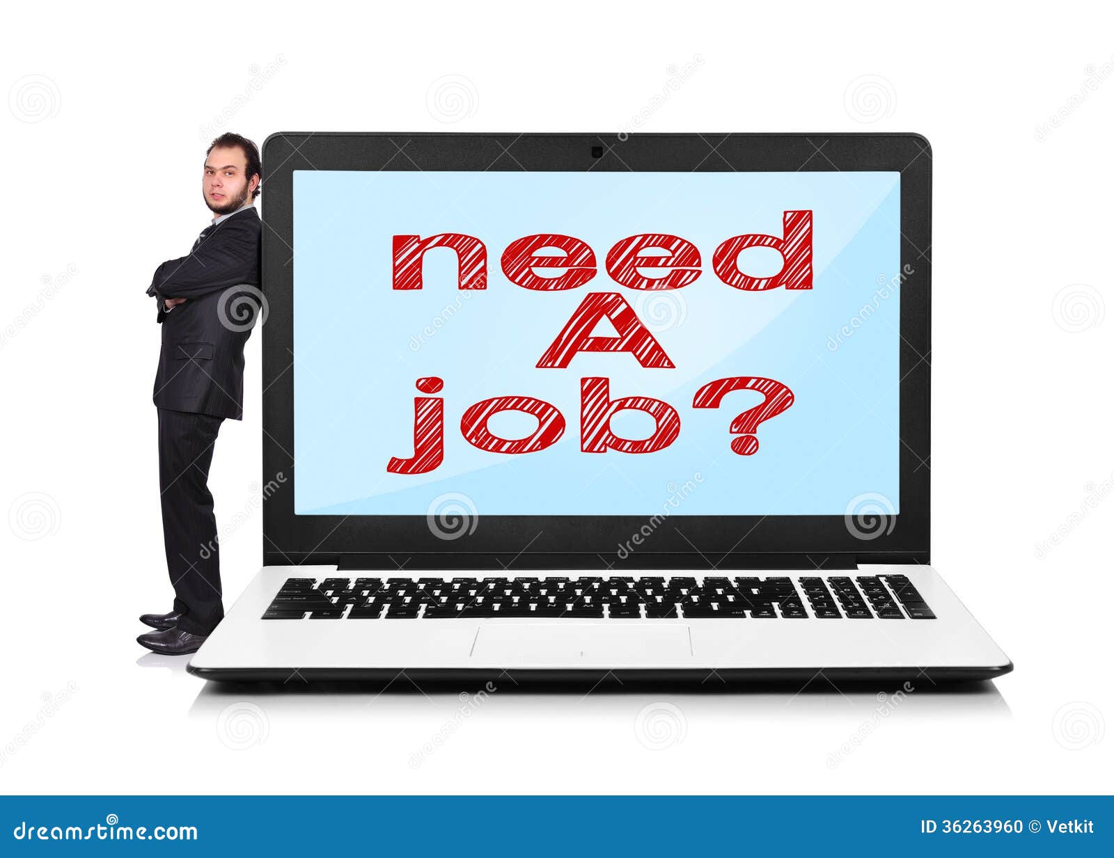 Need a job on screen stock photo. Image of electronic - 36263960