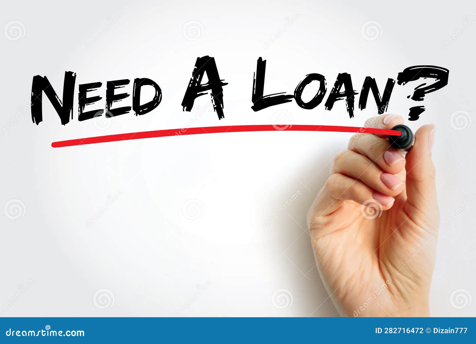 Need a Loan Question Text Quote, Concept Background Stock Photo - Image ...