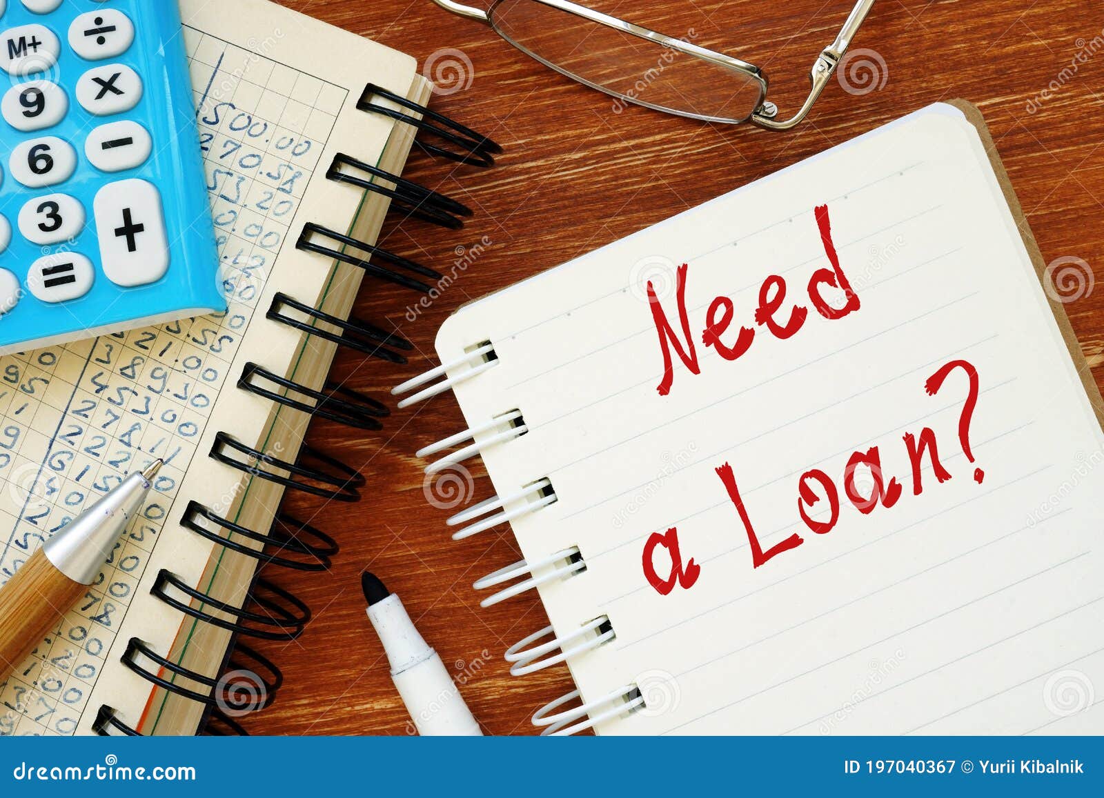 Need a Loan Sign on the Piece of Paper Stock Image - Image of ...