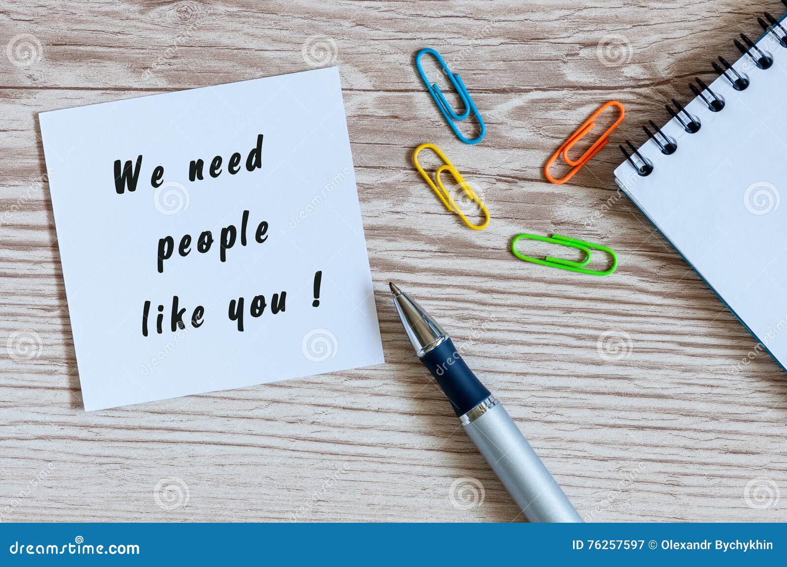 We Need People Like You Written on Peace of Paper at Human Resources ...