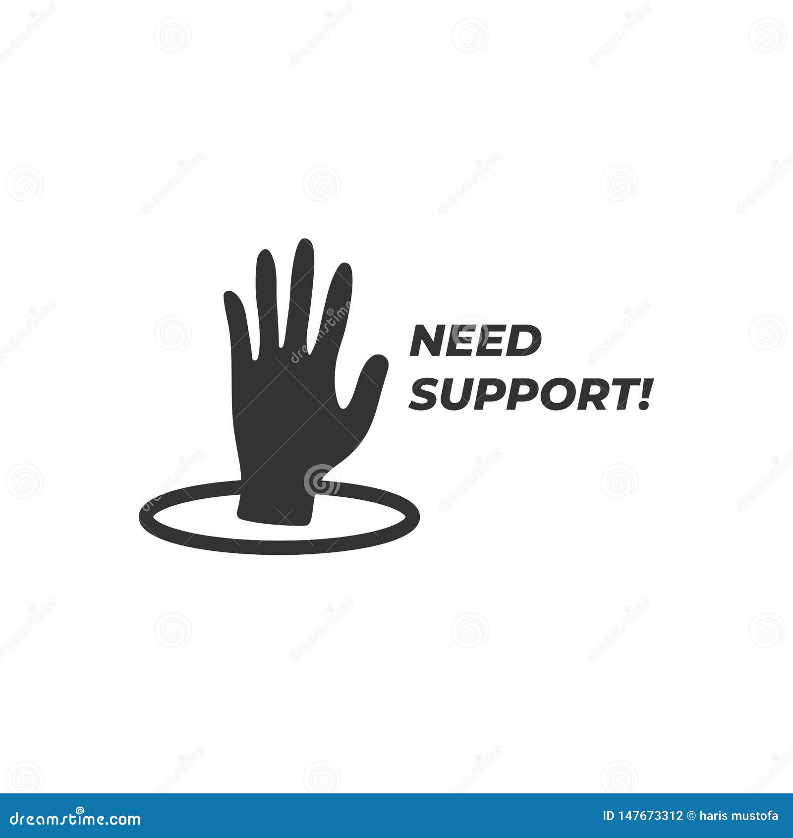 Need Support Icon Graphic Design Template Vector Stock Vector ...