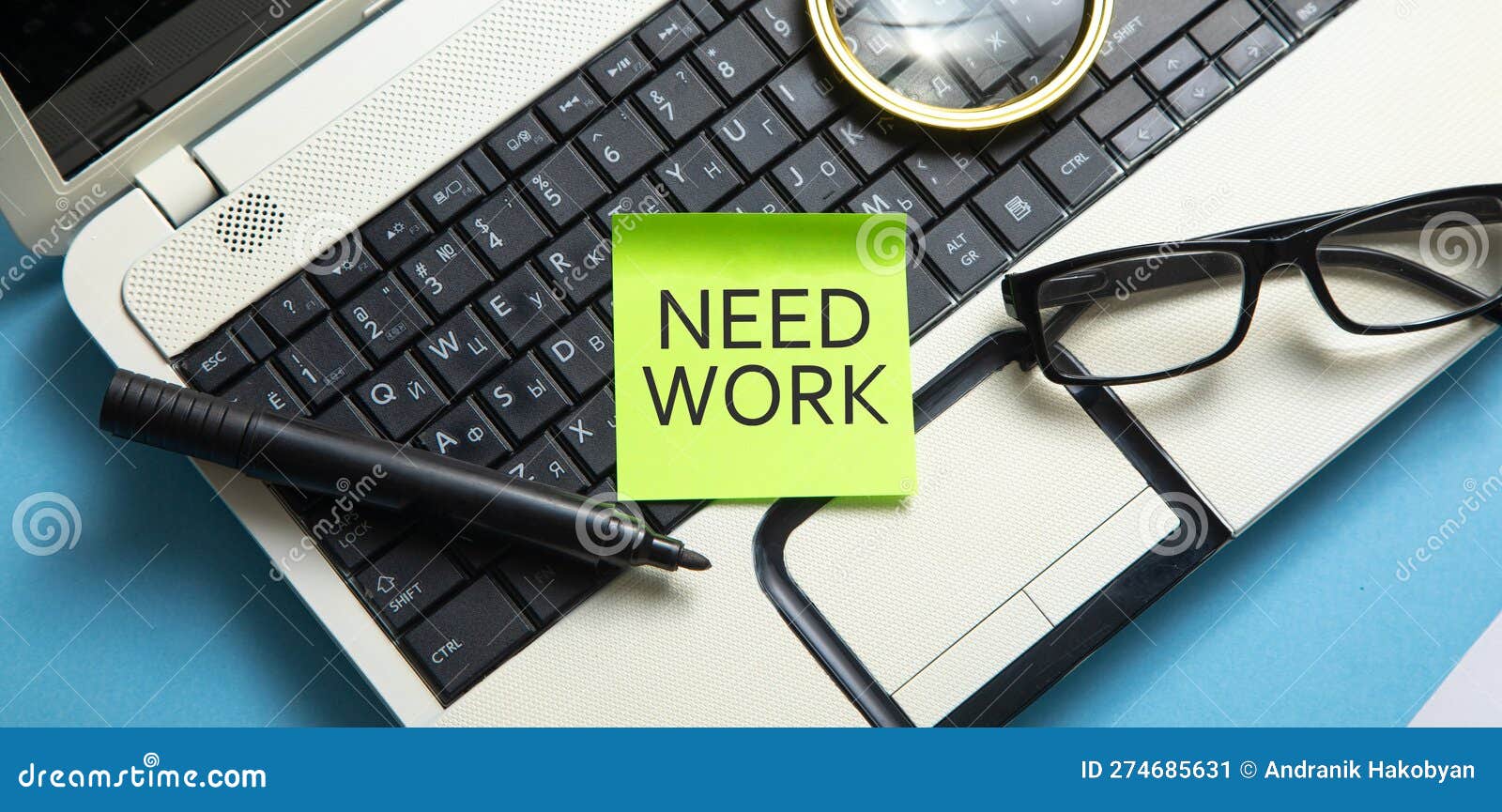 Need Work on Sticky Note. Business Concept Stock Image - Image of ...