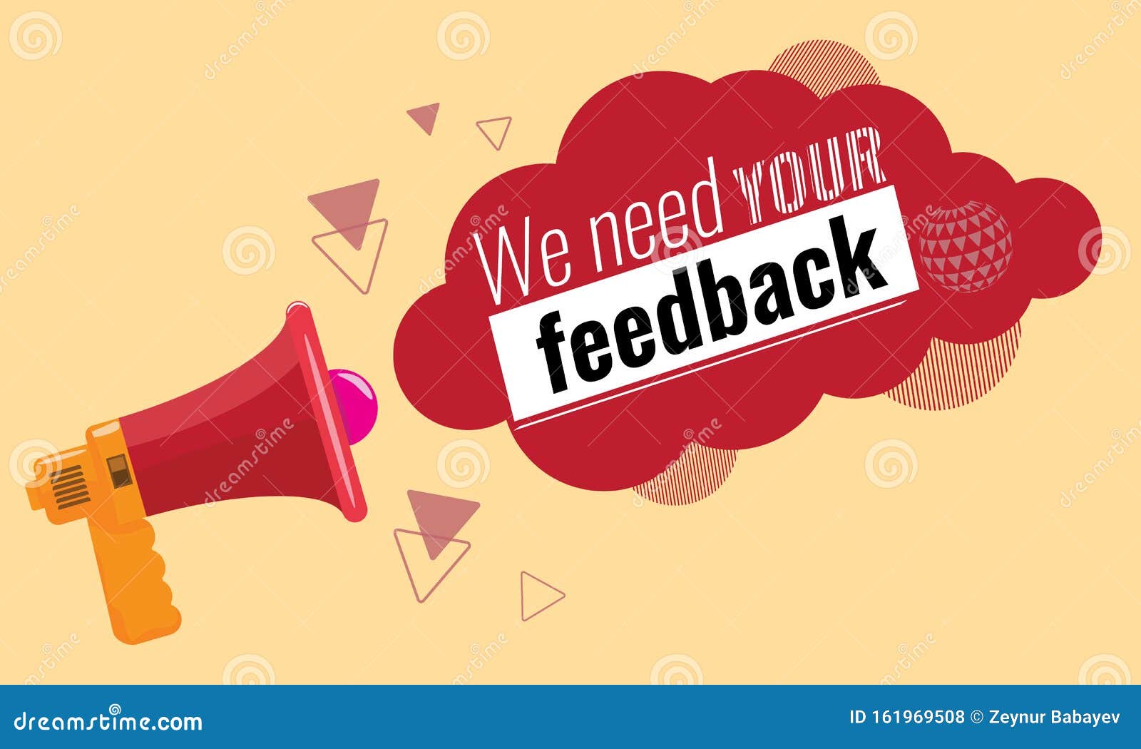 We Need Your Feedback. Customer Feedbacks Survey Concept Megaphone ...