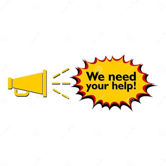 We need your Help! stock vector. Illustration of donate - 145871202