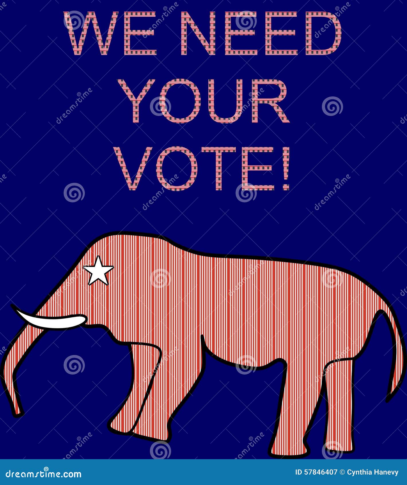 We need your vote editorial photography. Illustration of flag - 57846407