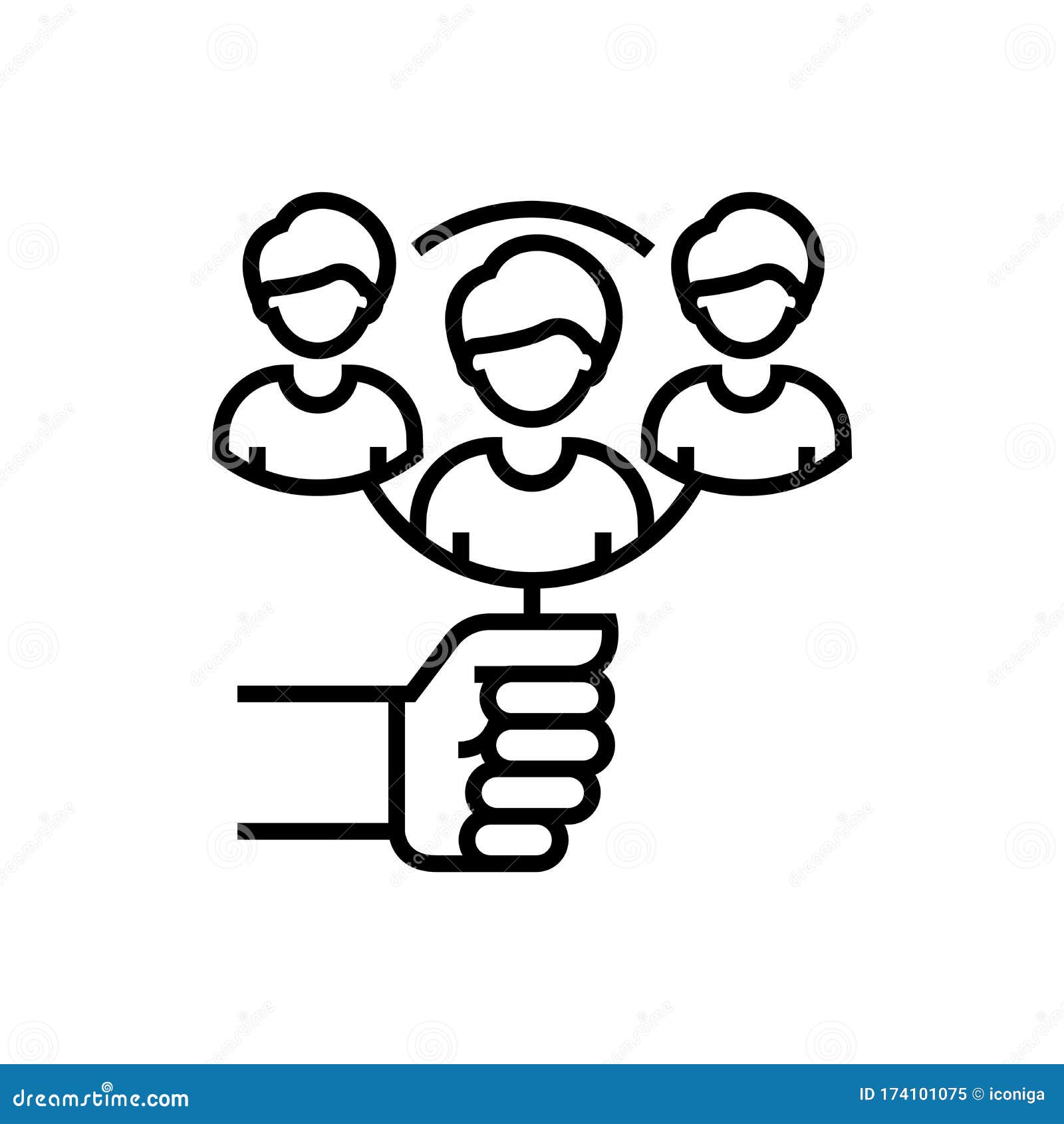 Needful Staff Line Icon, Concept Sign, Outline Vector Illustration ...