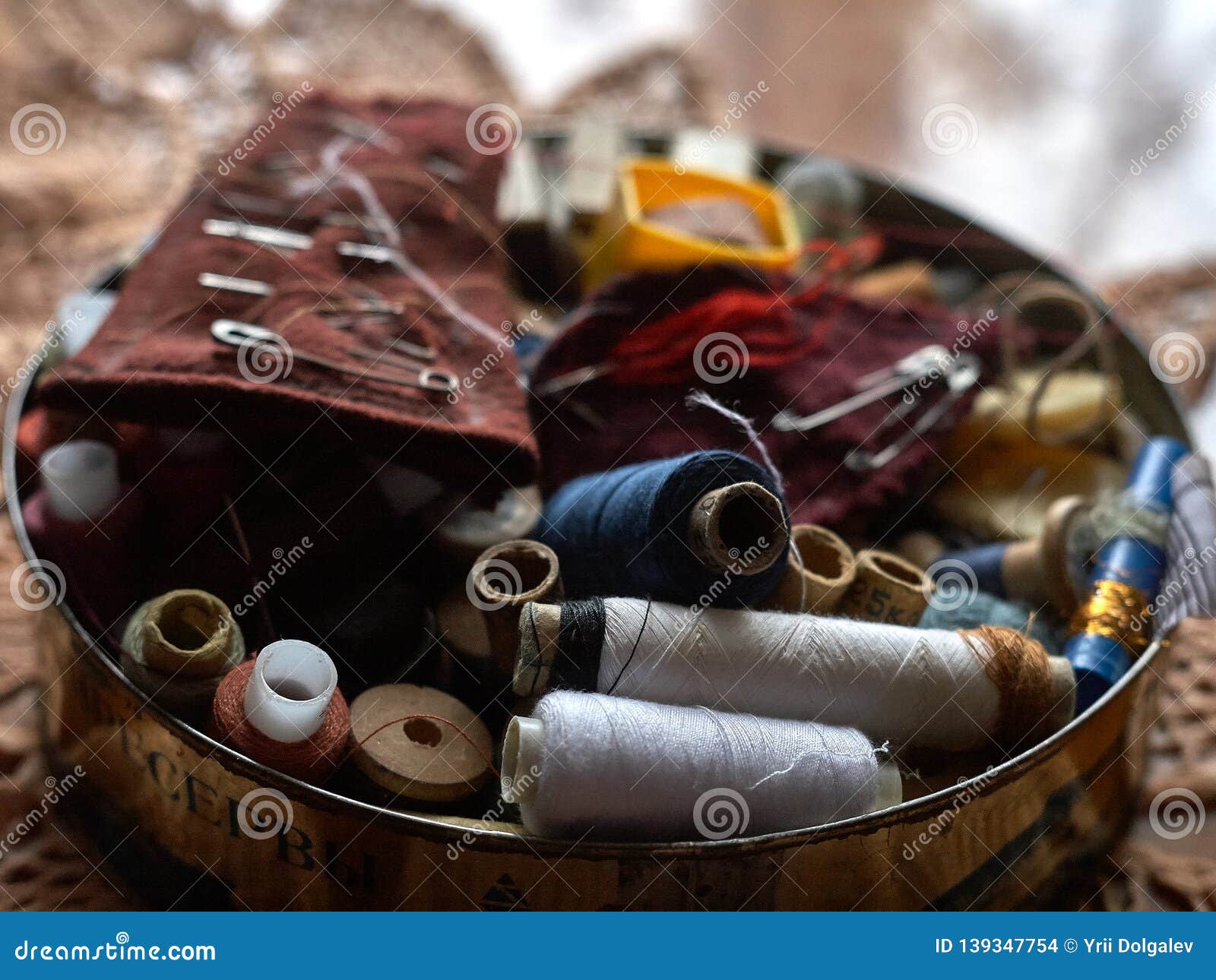 Needle box stock photo. Image of tailor, design, closeup - 139347754