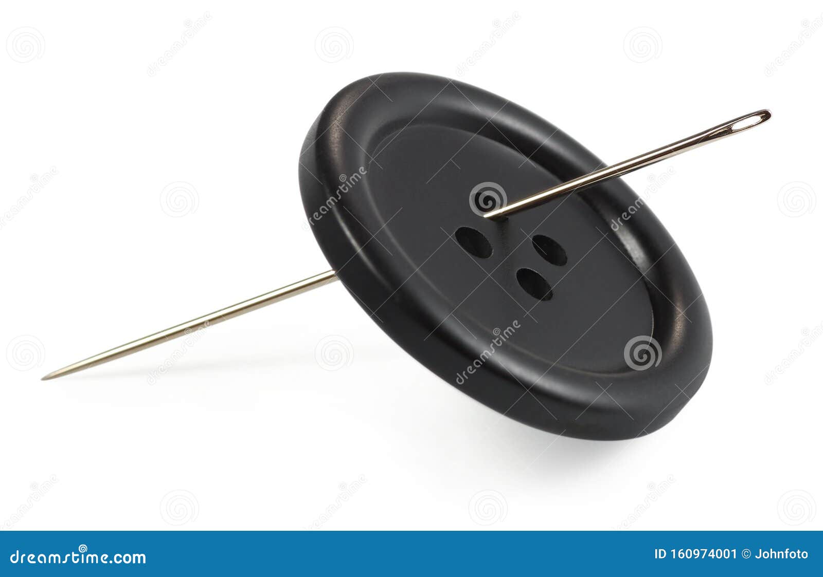 Needle and button stock image. Image of button, closeup - 160974001