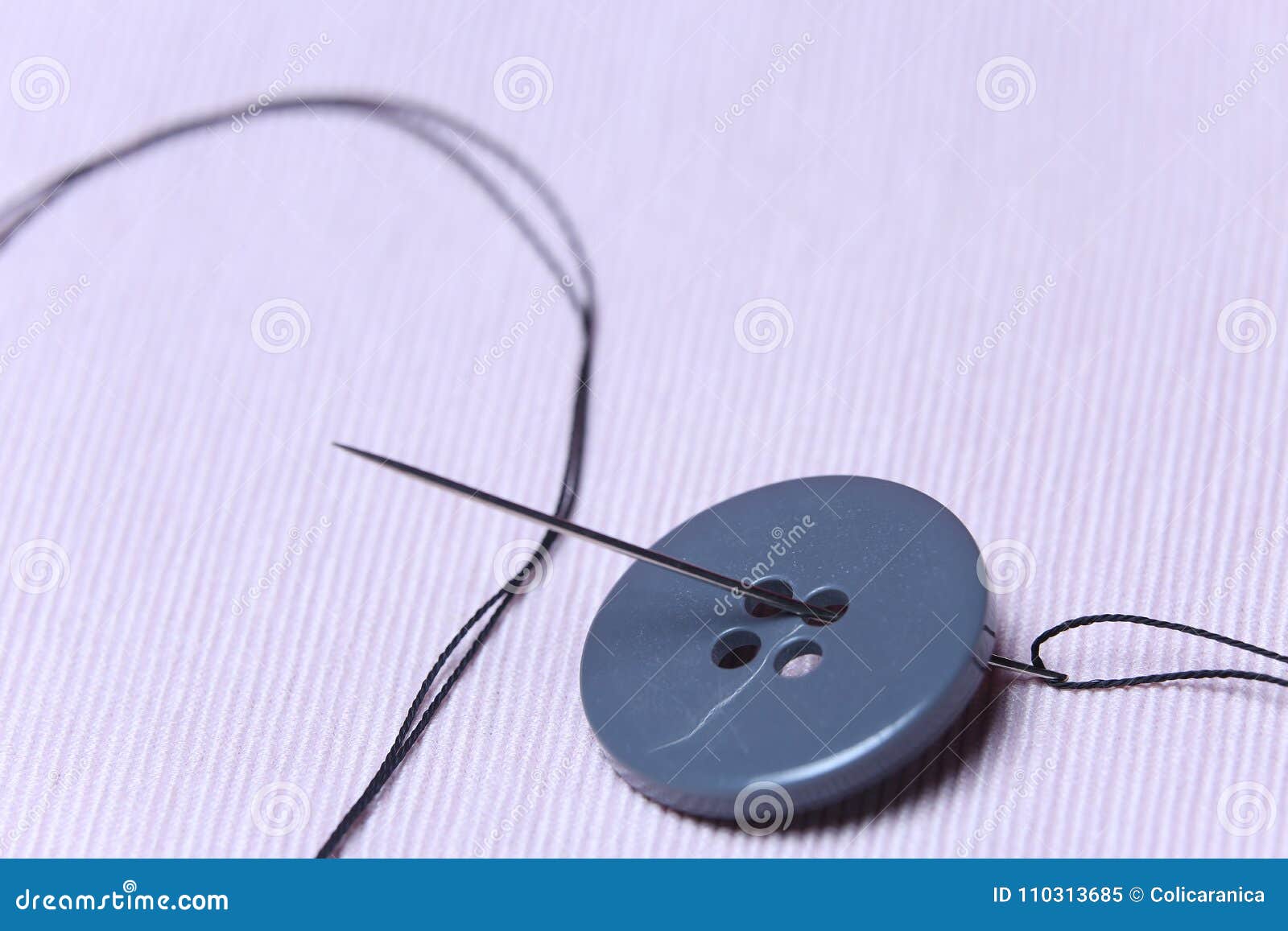 Needle in Button, White Background Stock Image - Image of space, sizes ...