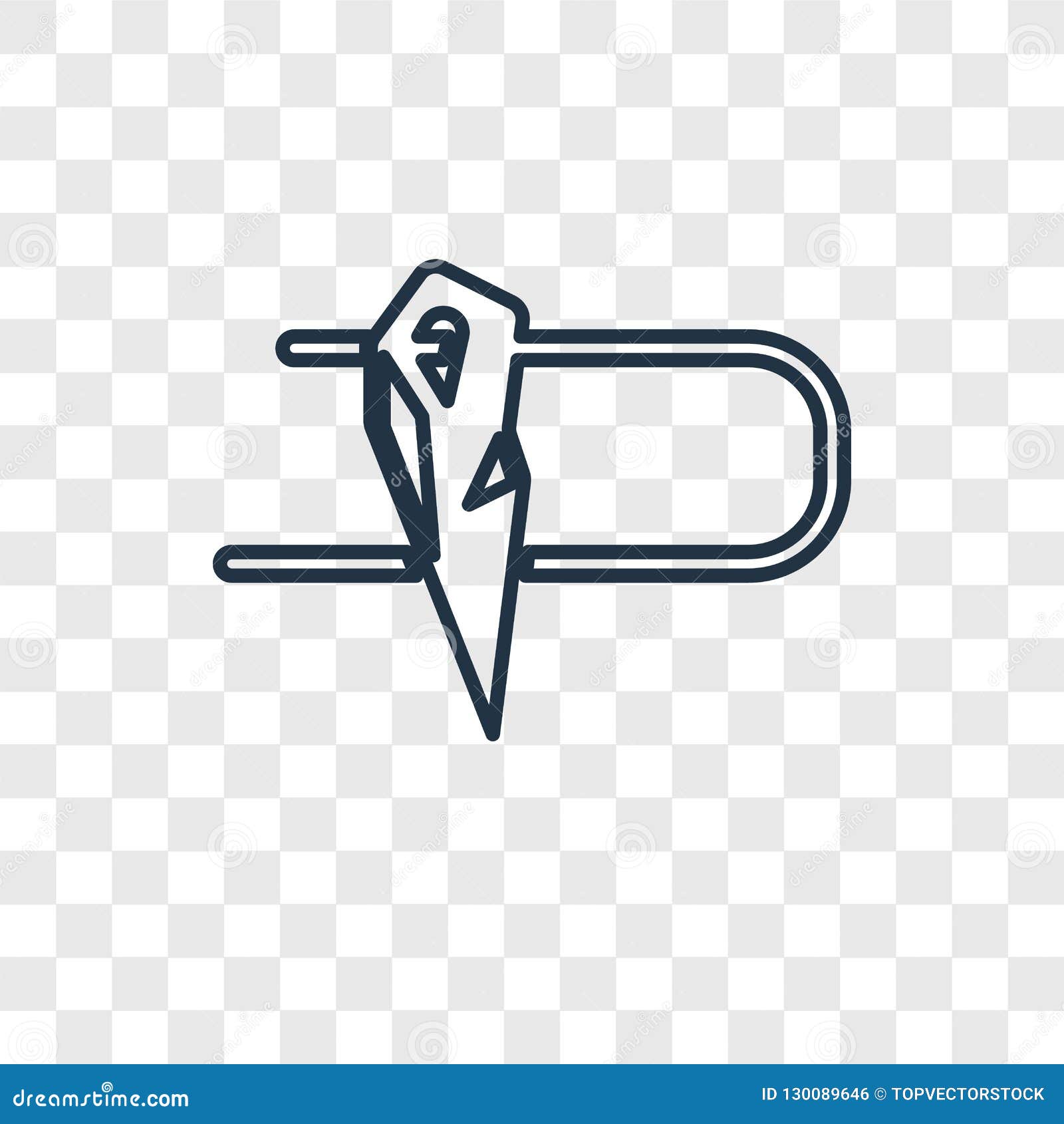 Needle Concept Vector Linear Icon Isolated on Transparent Background ...