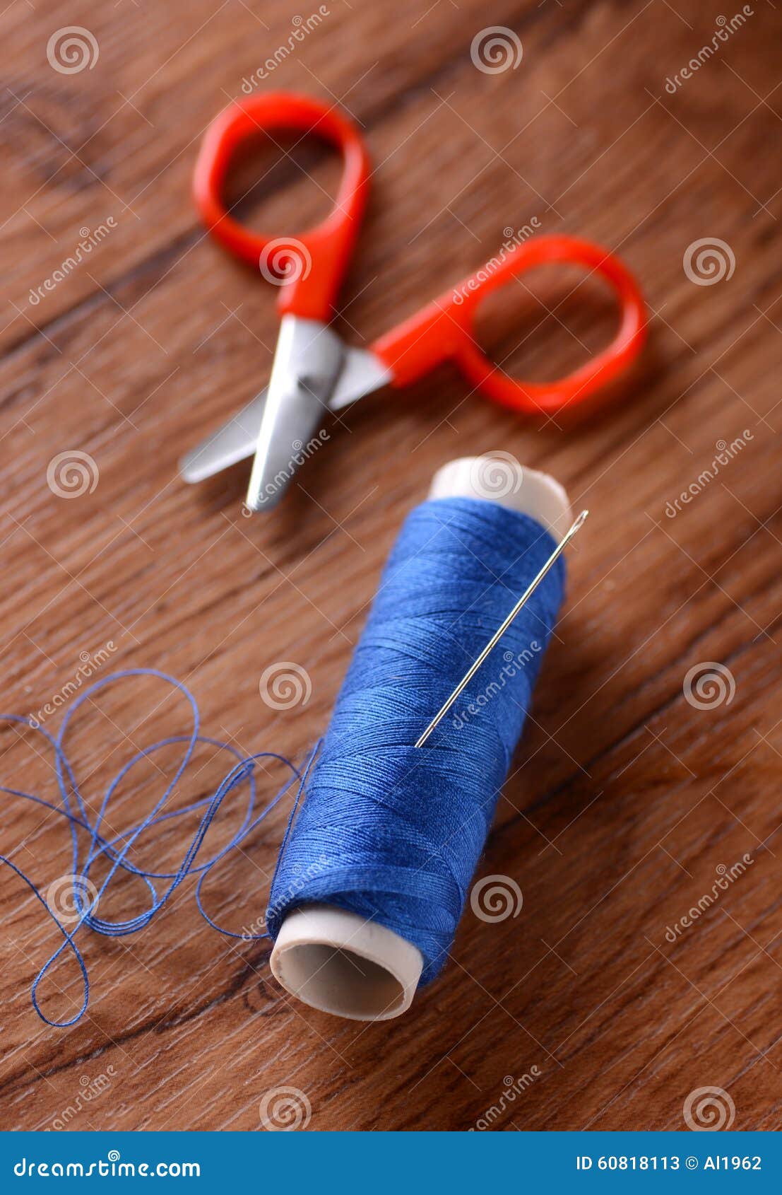 Needle and cotton stock image. Image of thread, needle - 60818113