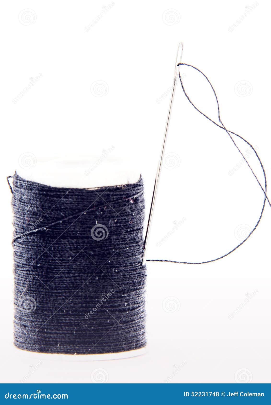 Needle and cotton stock photo. Image of reel, curves - 52231748