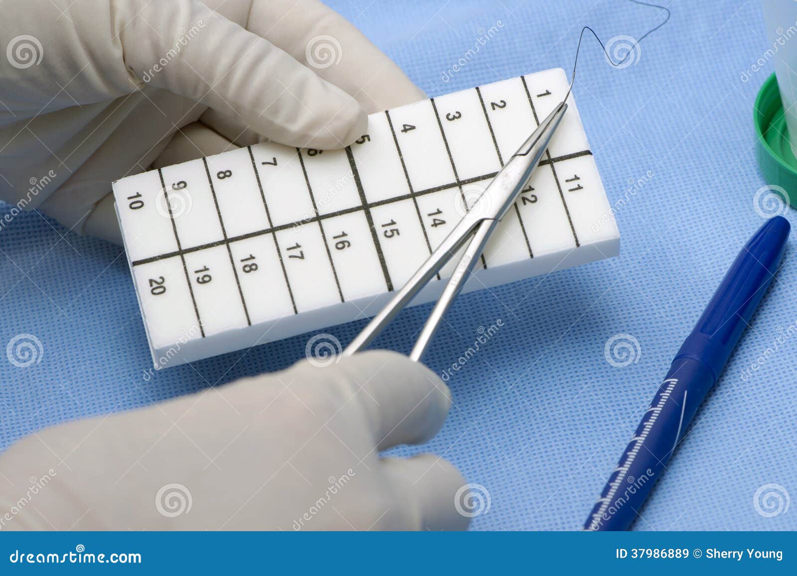 Needle Count stock image. Image of metal, sutures, procedure - 37986889