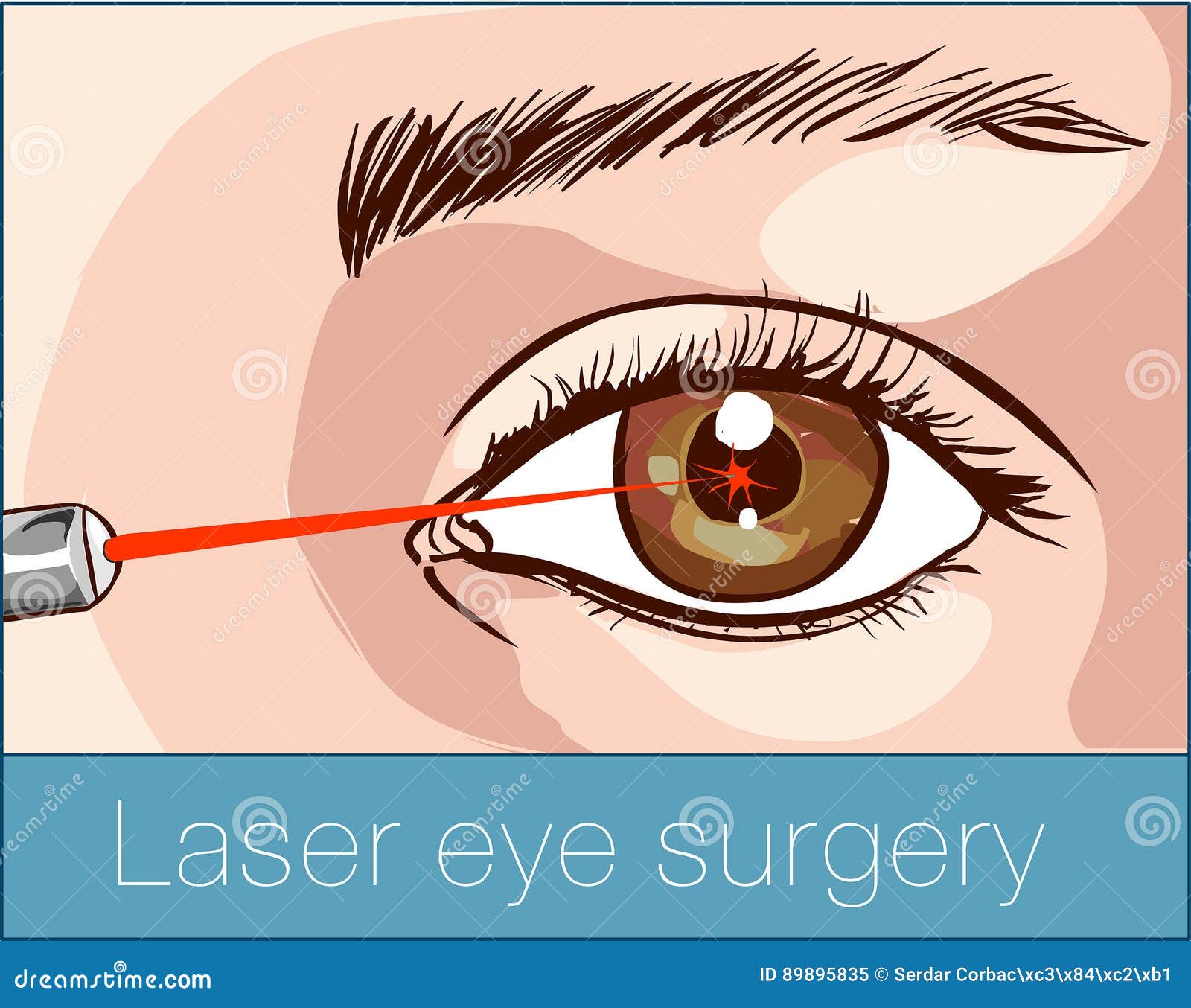 Needle in an Eyeball Icon in Cartoon Style Stock Vector - Illustration ...