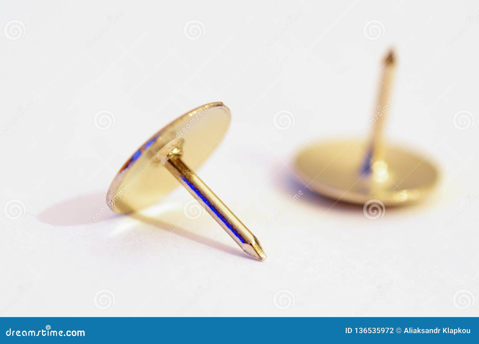 Needle for Fastening Sheets of Paper Stock Photo - Image of push ... Needle for Fastening Sheets of Paper Stock Photo - Image of push ...