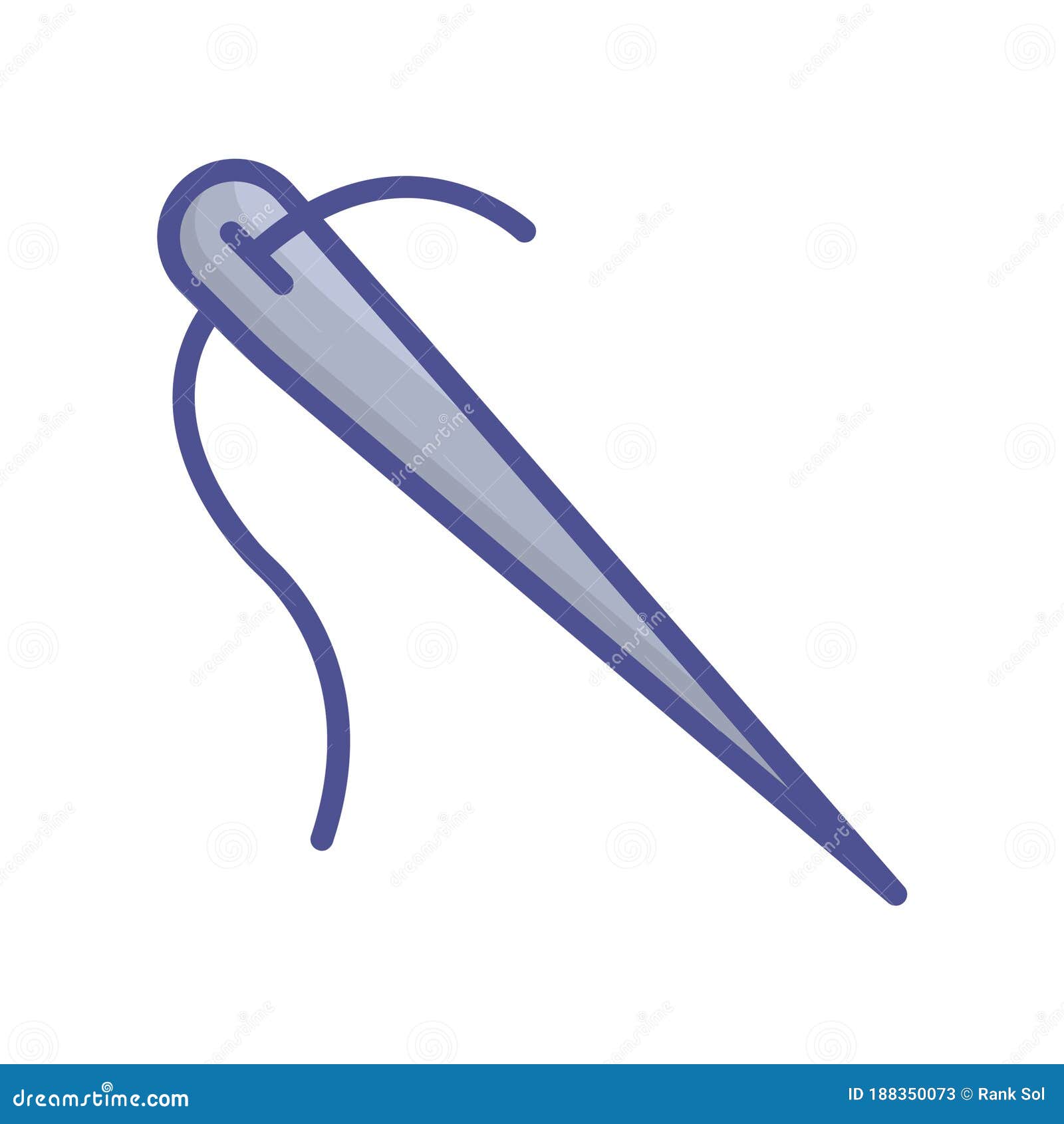 Needle Fill Inside Vector Icon Which Can Easily Modify or Edit Stock ...