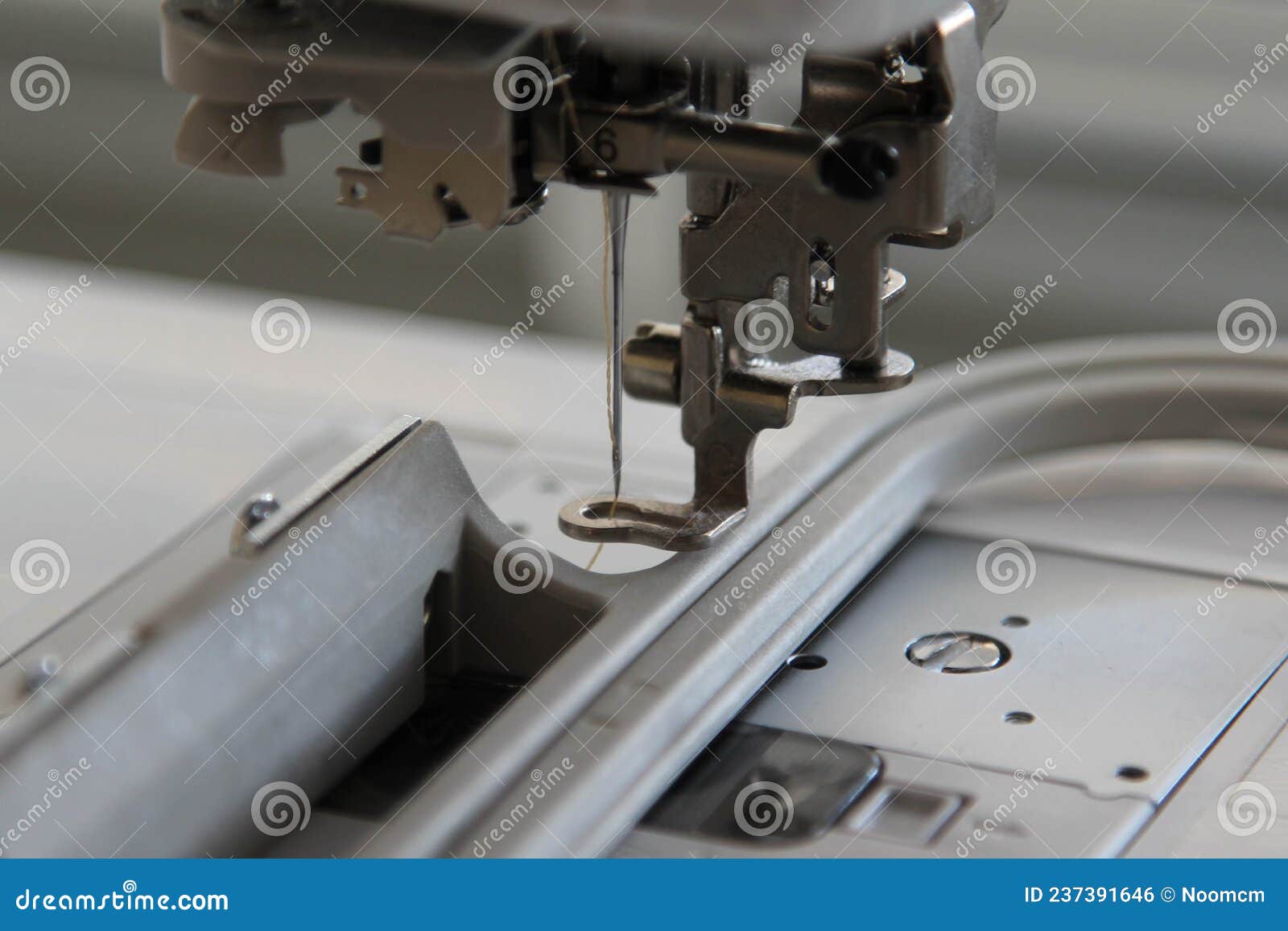 The Needle and Foot of Sewing Machine Stock Photo - Image of industrial ...