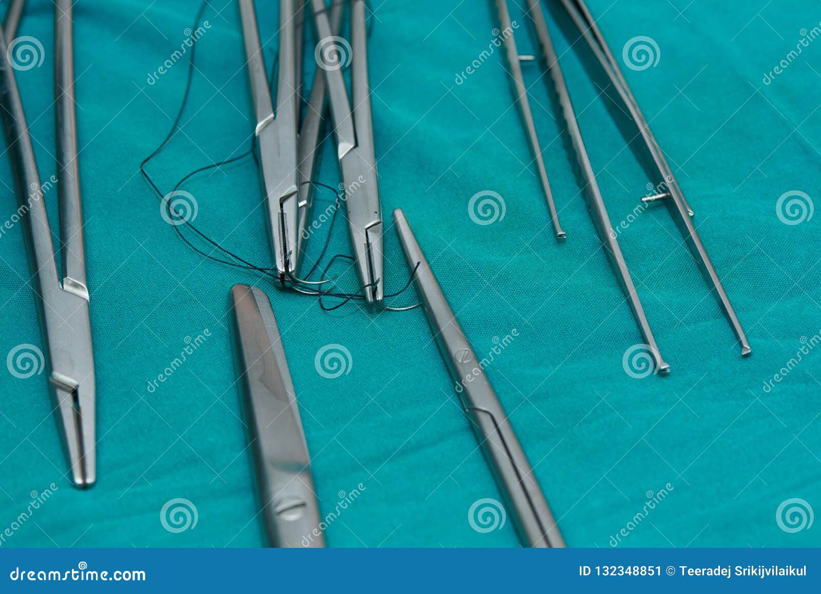 Surgical Sutures Applied To The Skin After Surgery Royalty-Free Stock ...