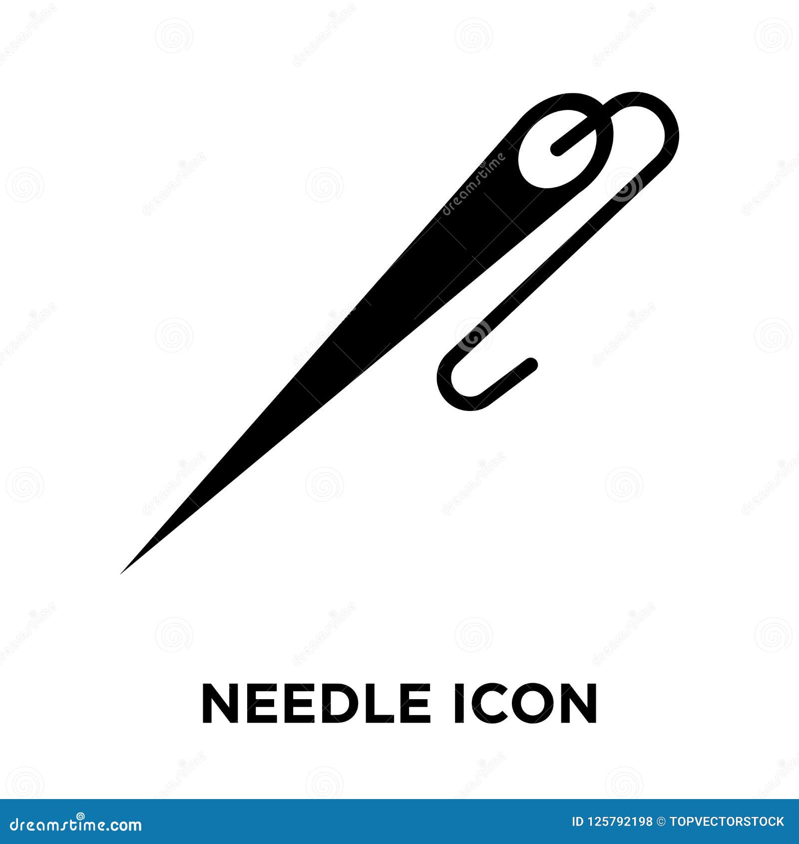 Needle IconÂ Vector Isolated on White Background, Logo Concept Stock ...