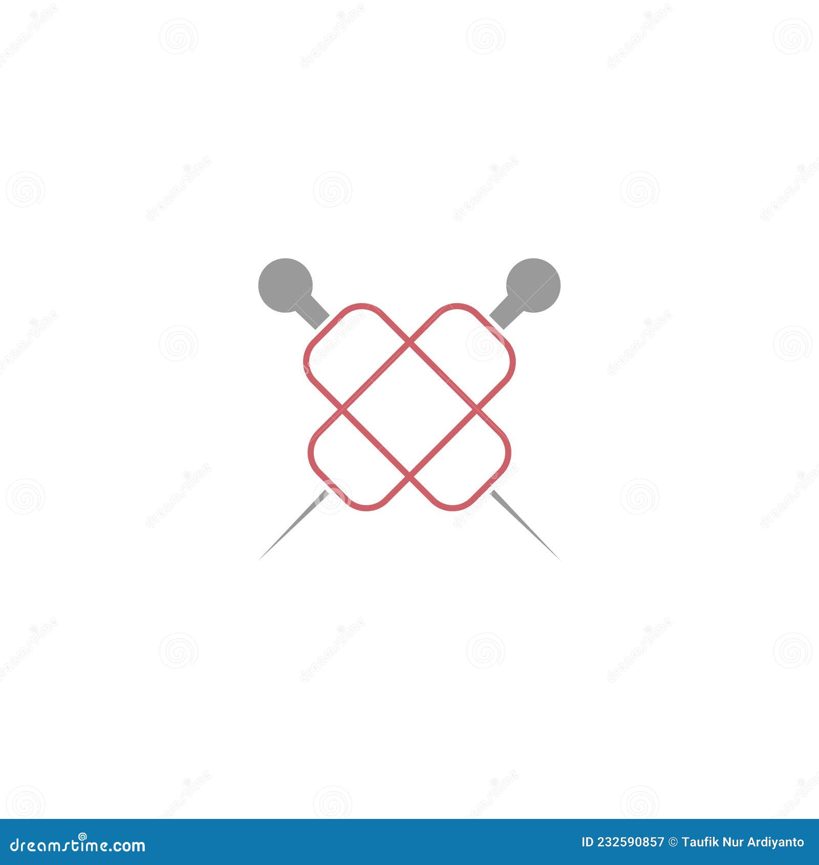 Needle Icon Logo Illustration Template Stock Vector - Illustration of ...