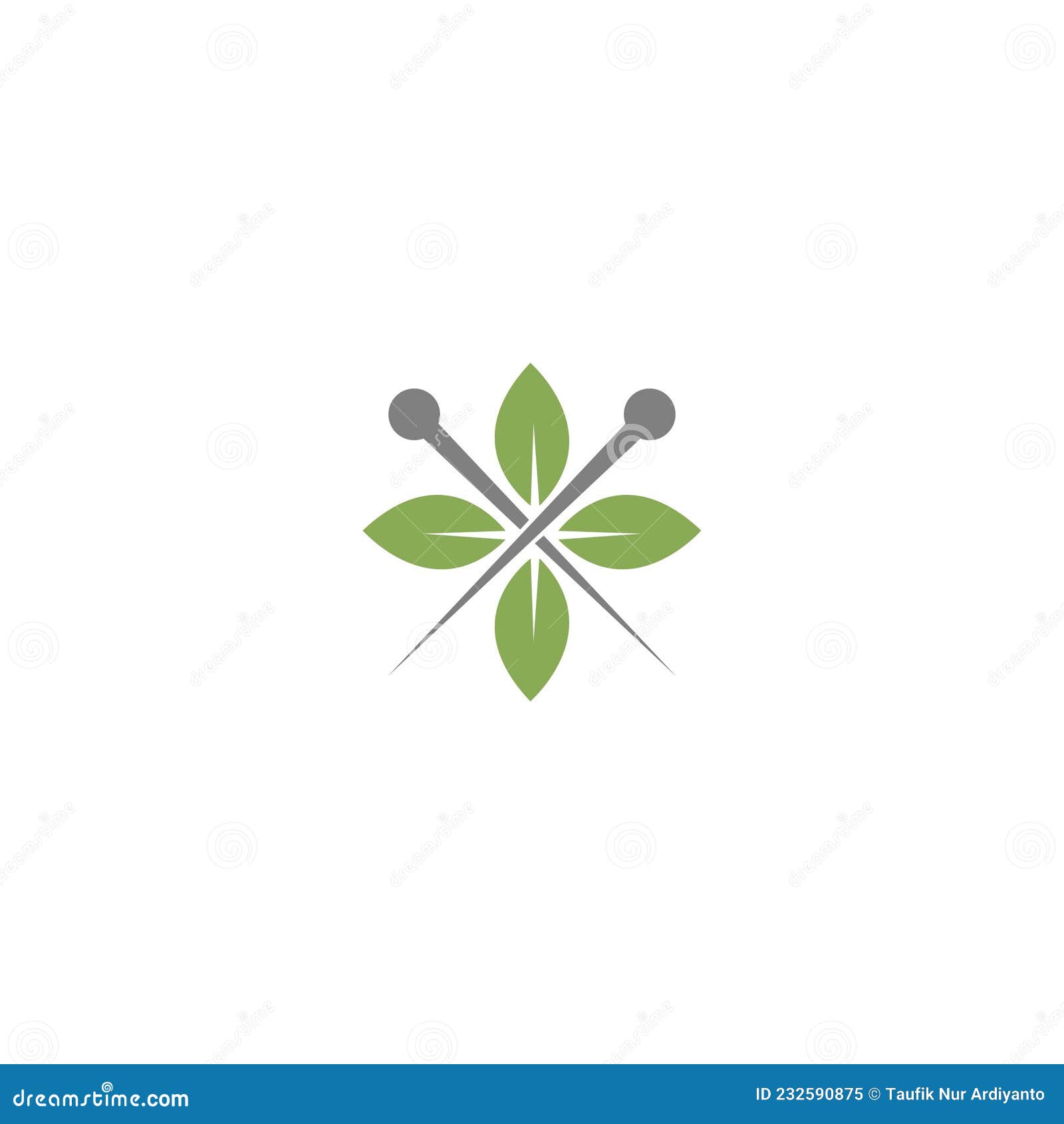 Needle Icon Logo Illustration Template Stock Vector - Illustration of ...