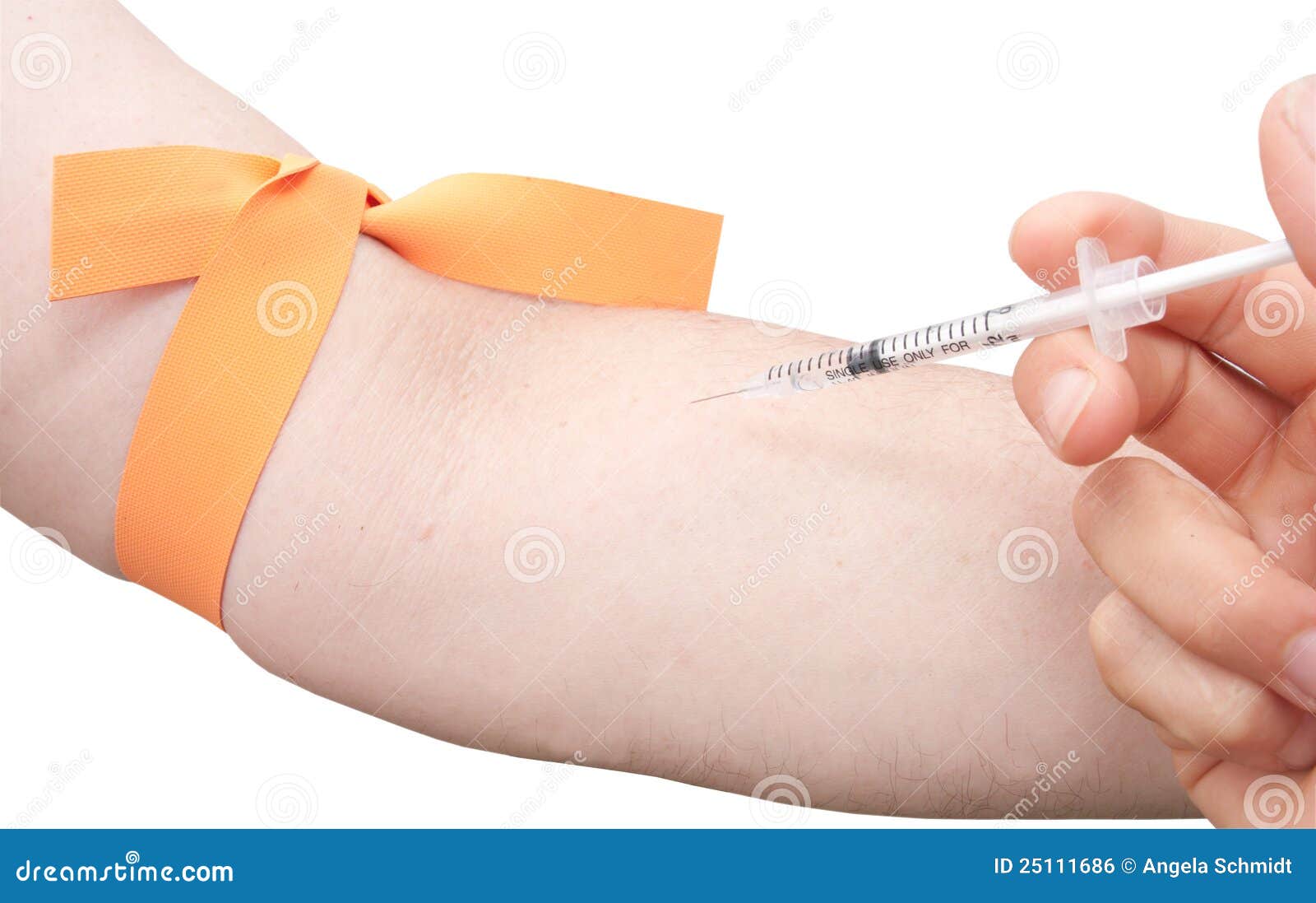 Needle Injection stock photo. Image of hand, addiction - 25111686