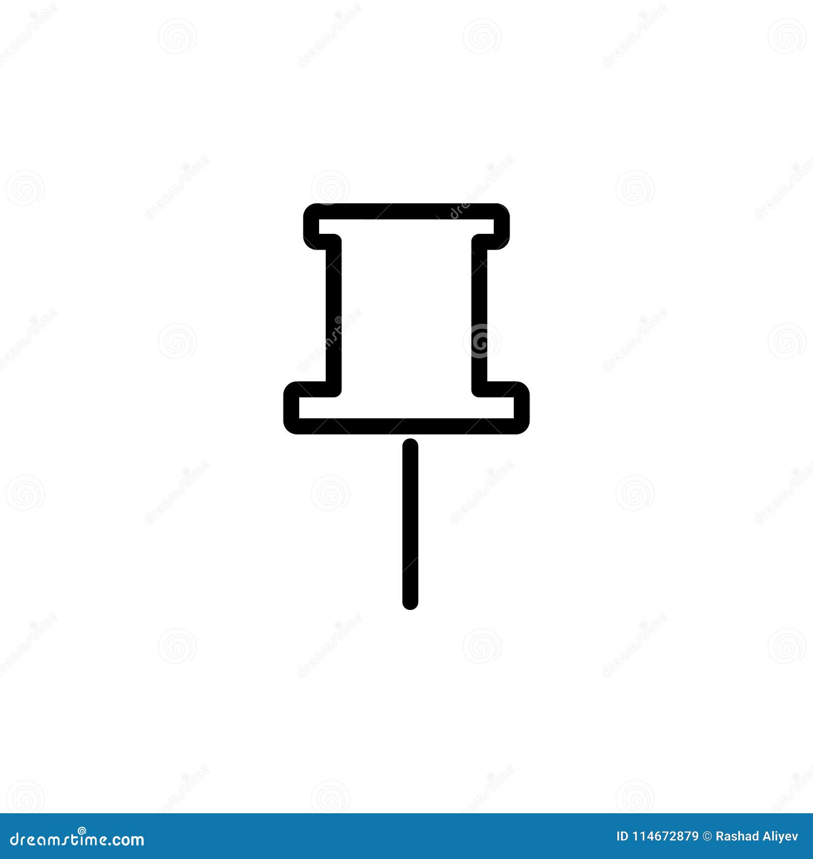 Needle Pin Icon. Element of Minimalistic Icons for Mobile Concept and ...