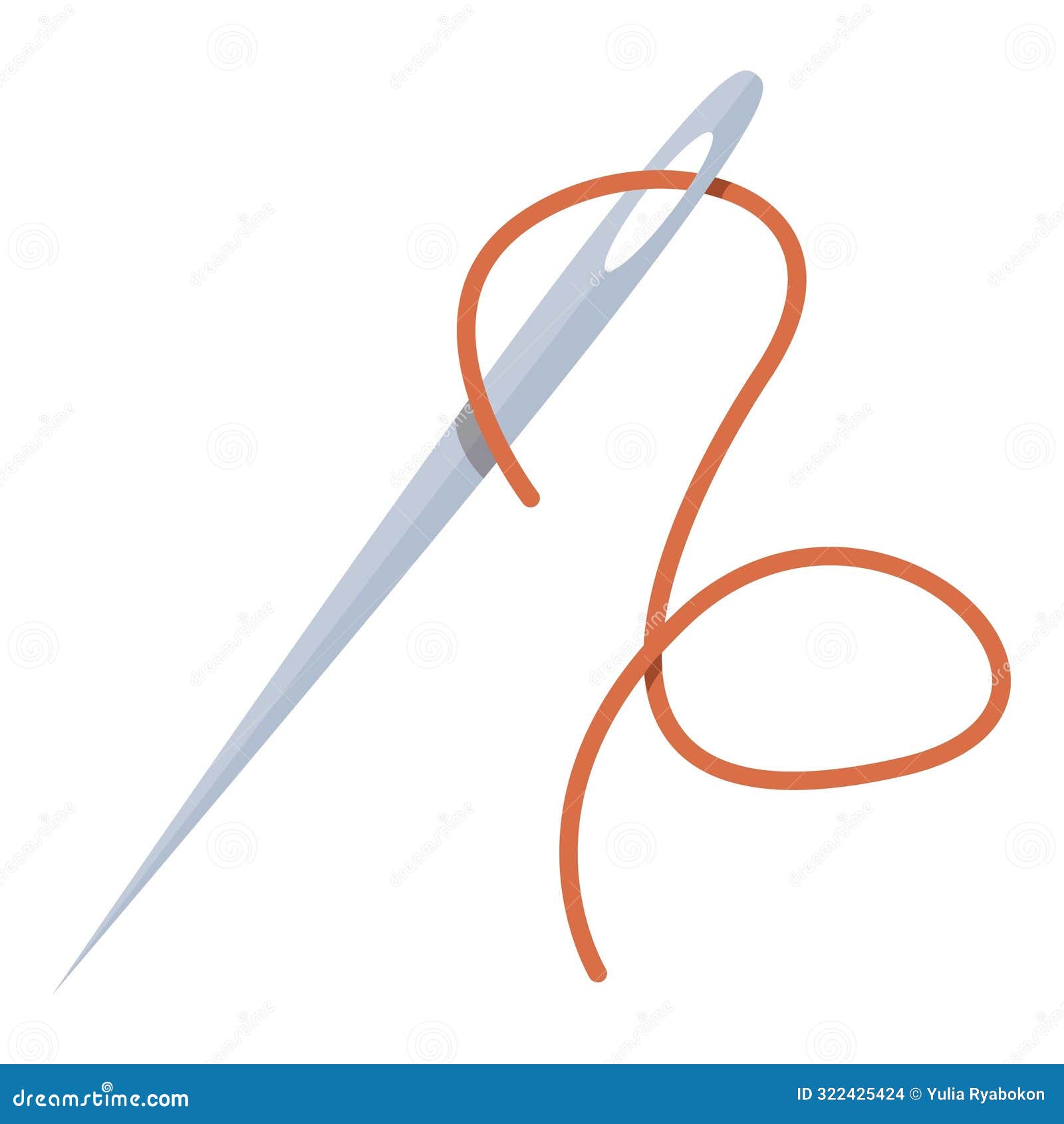 The Ant Is Pulling A Needle. Vector Drawing | CartoonDealer.com #309405645