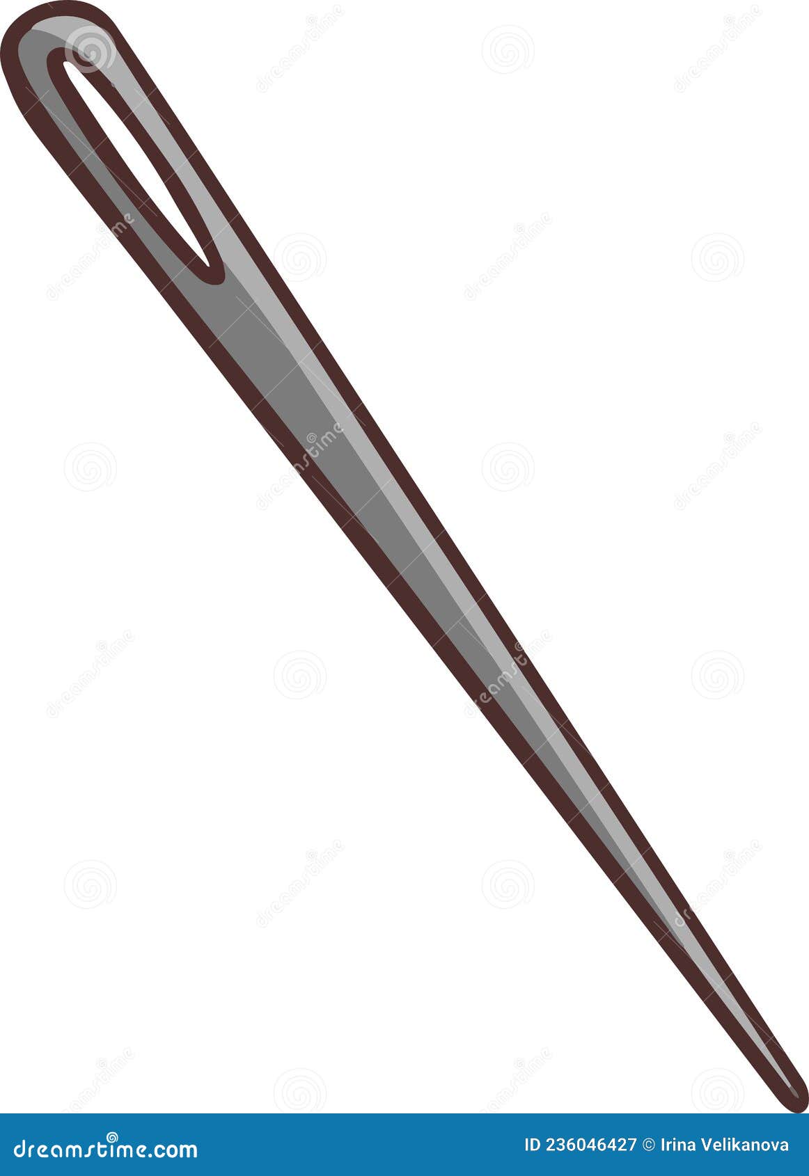 Needle for Sewing, Embroidery Symbol Hand Drawn Icon Stock Vector ...