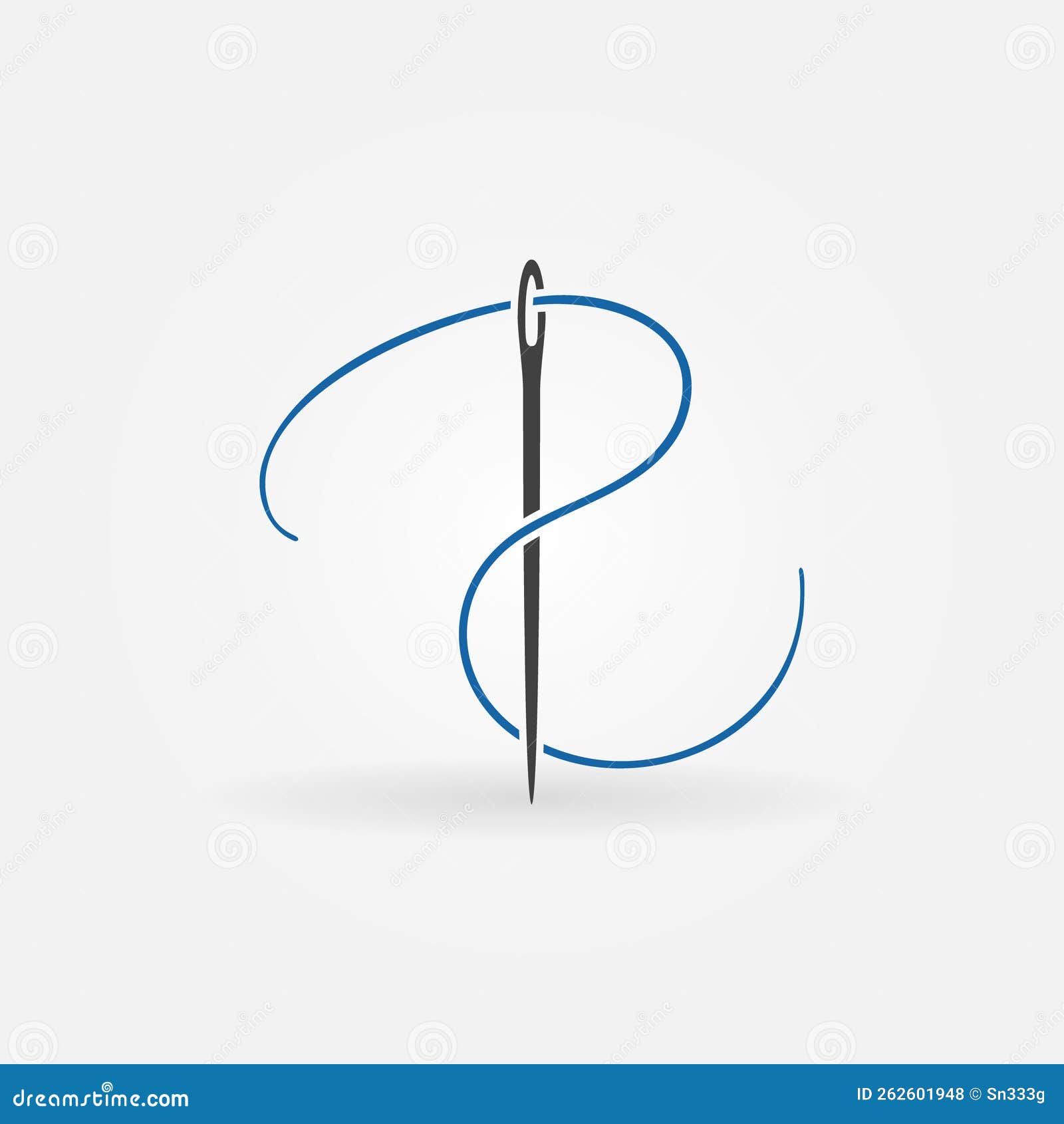 Needle for Sewing Vector Minimal Tailoring Icon or Symbol Stock Vector ...