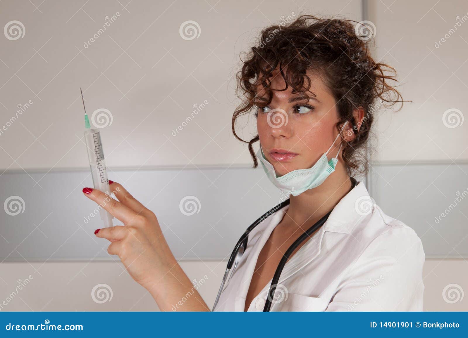 Needle shot stock image. Image of girl, positive, beautiful - 14901901