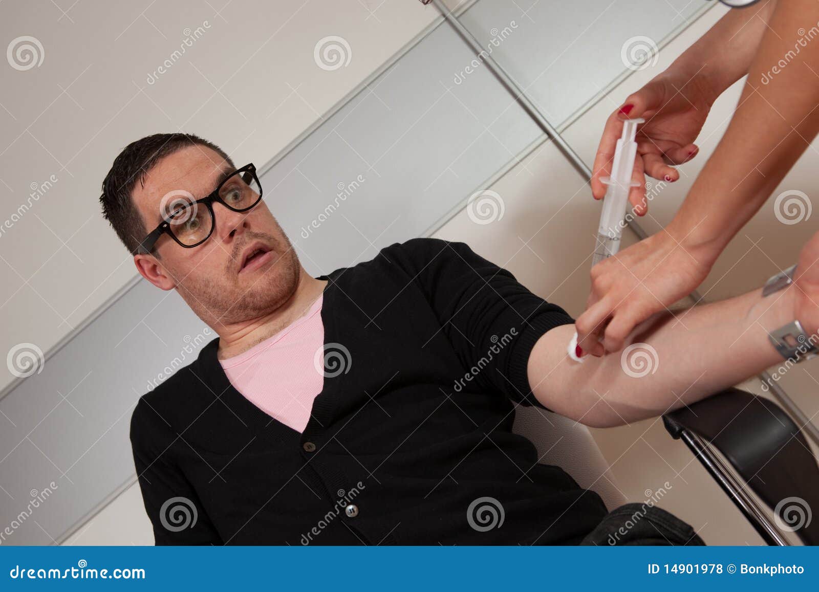 Needle shot stock photo. Image of pretty, needle, brunette - 14901978