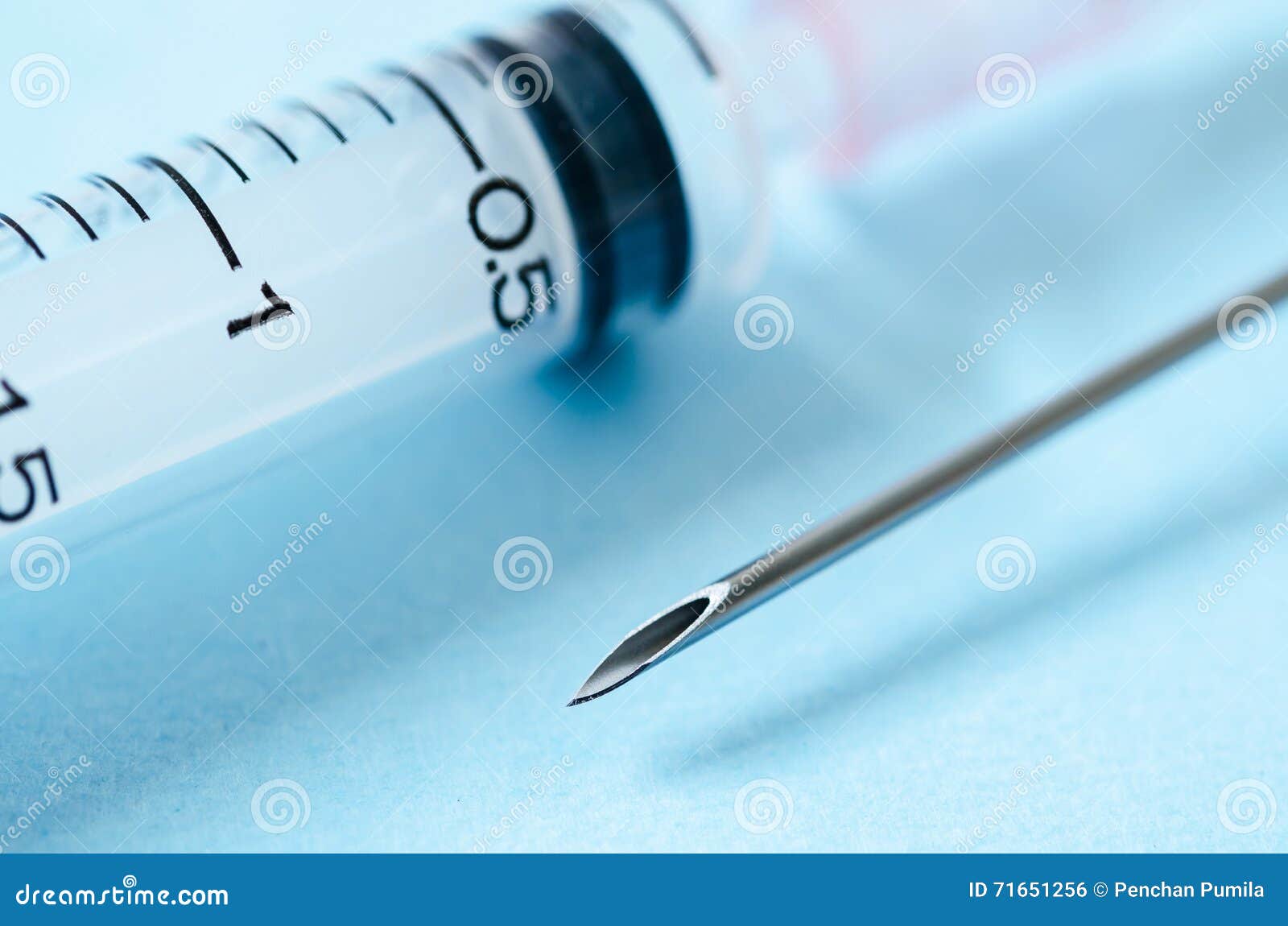 Needle Showing it S Metal Surface Details and Hollow Structure a Stock ...