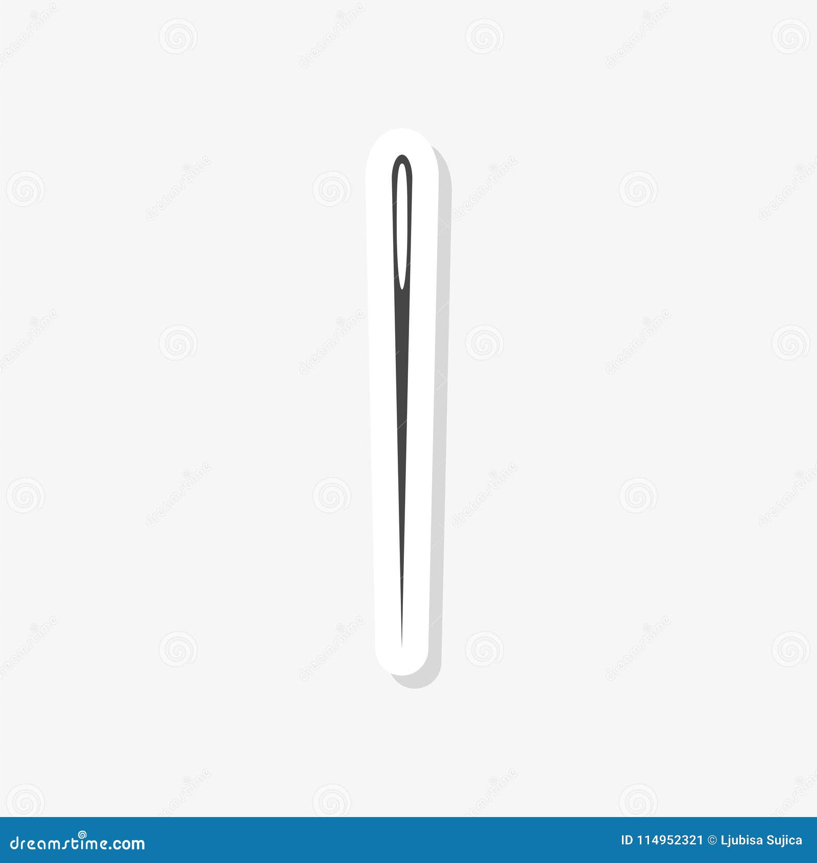 Needle Sticker, Simple Vector Icon Stock Vector - Illustration of ...