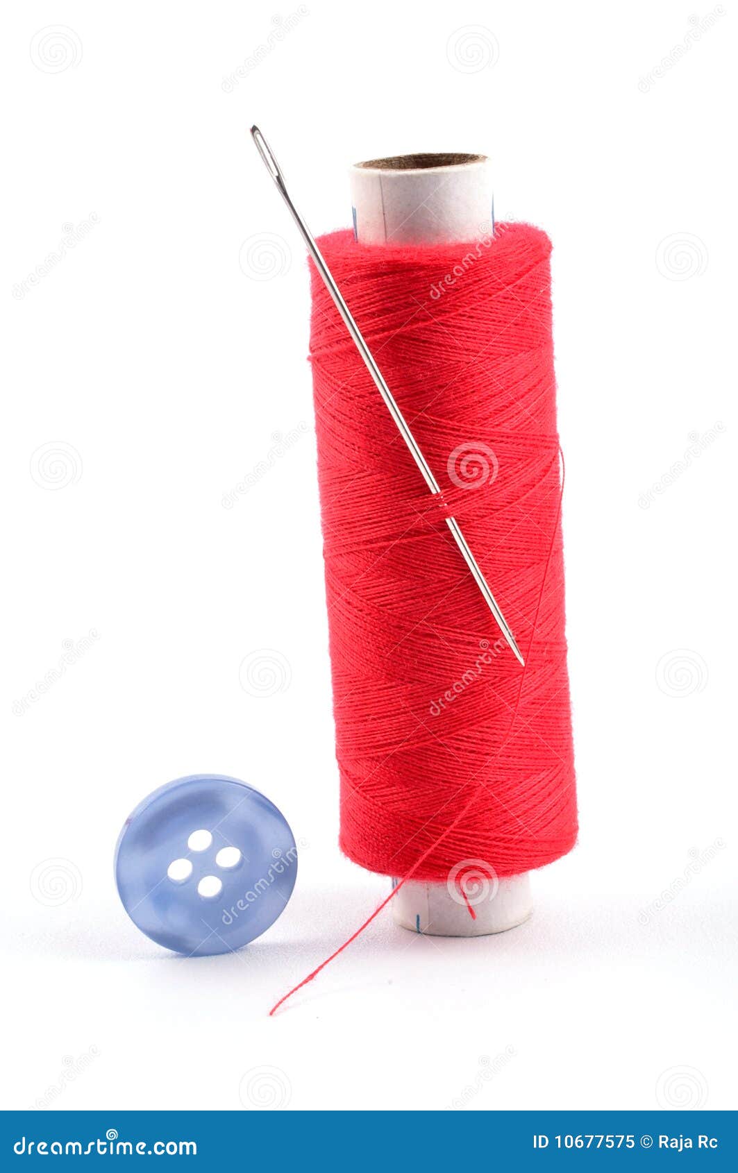 Needle and thread stock image. Image of string, stitch - 10677575