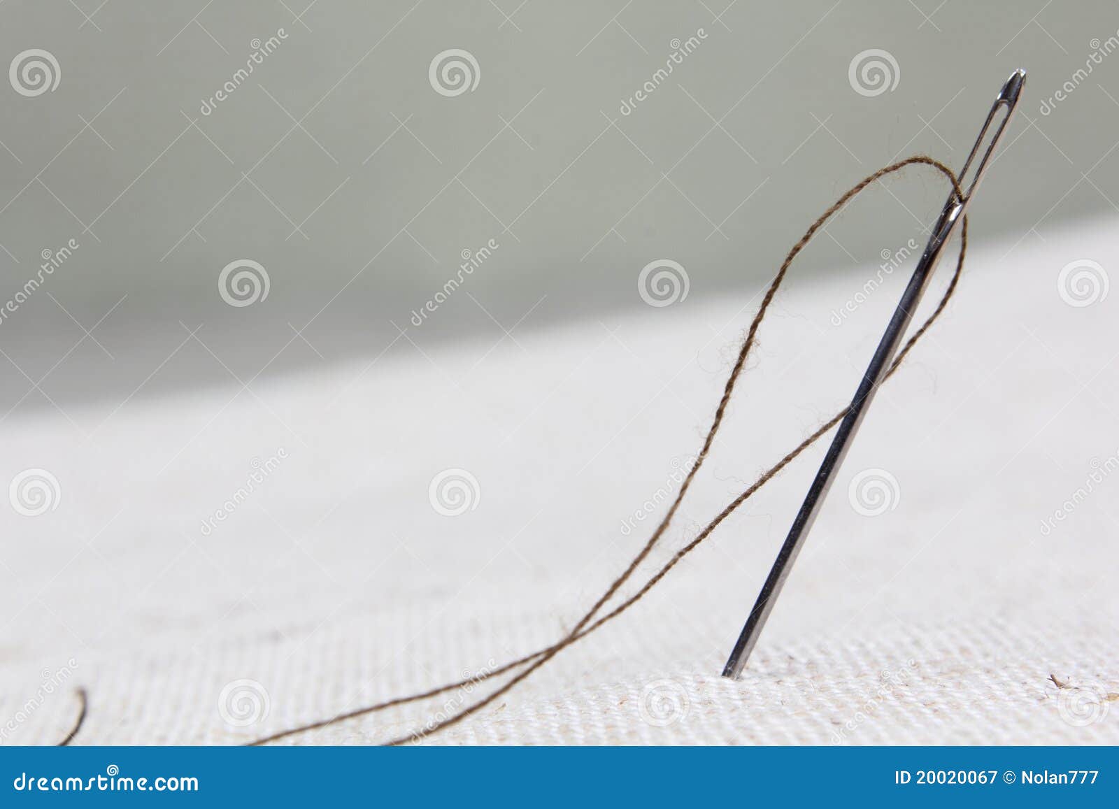 Needle with a thread stock image. Image of grey, textile - 20020067